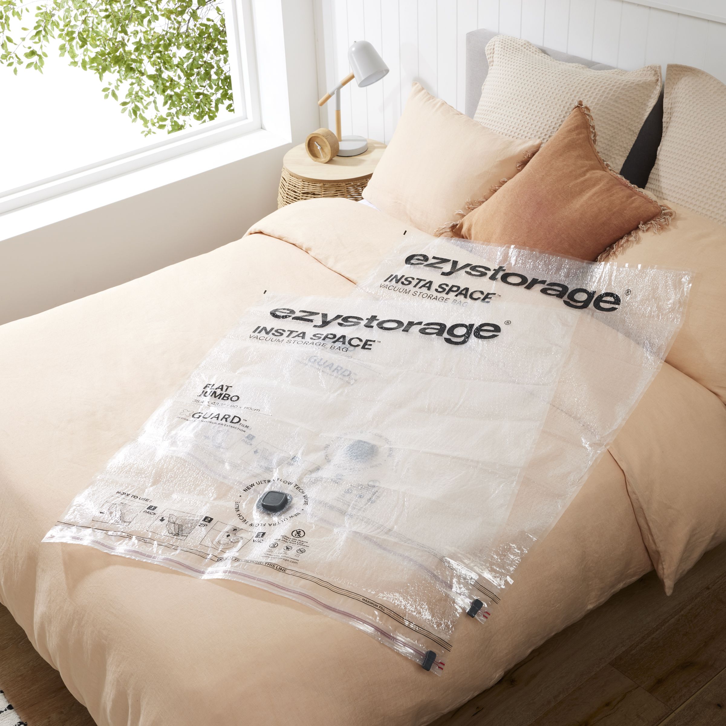 Ezy Storage Insta space Jumbo Vacuum storage bag, Pack of 2