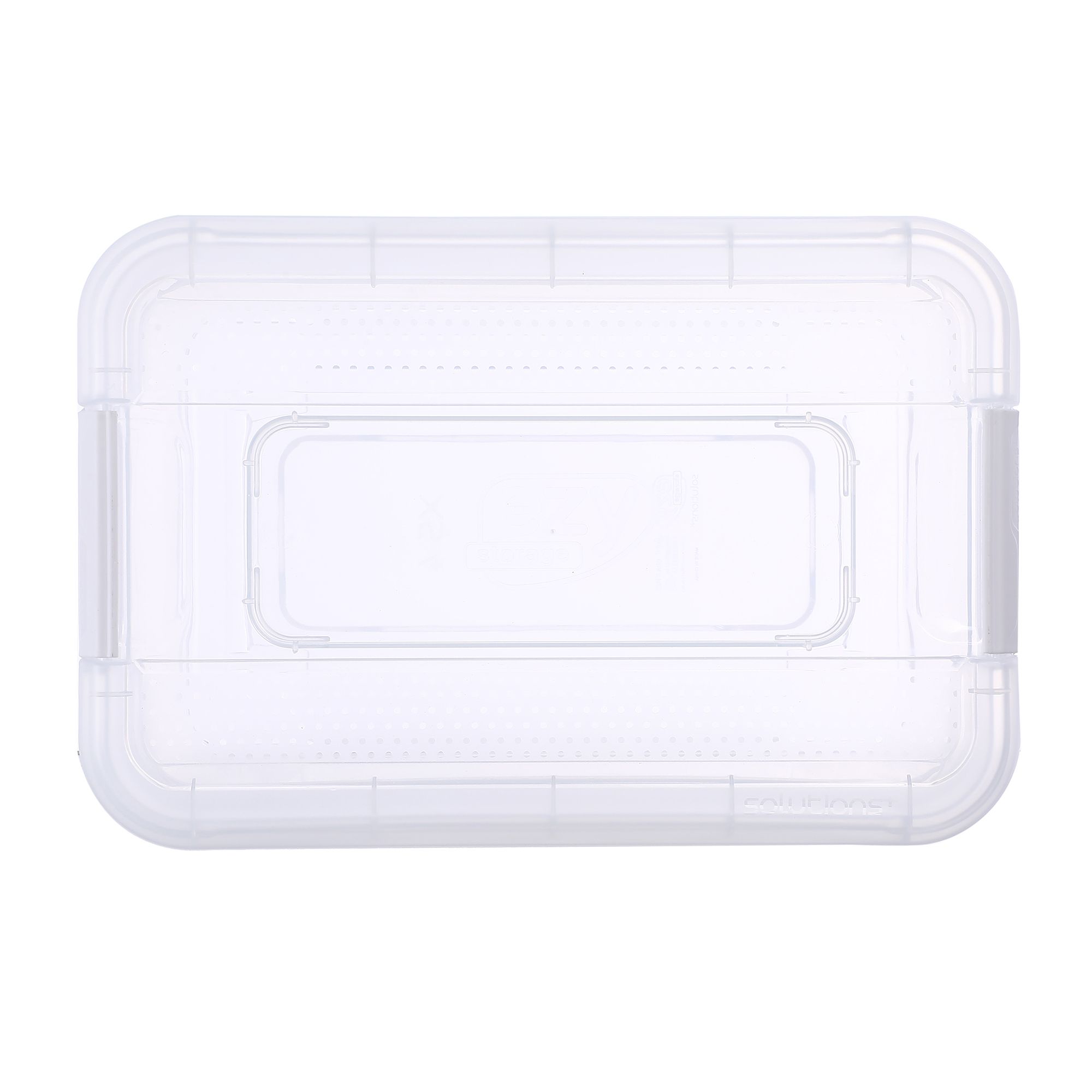 Ezy Storage Solutions+ Clear 4L Small Plastic Stackable Storage box ...