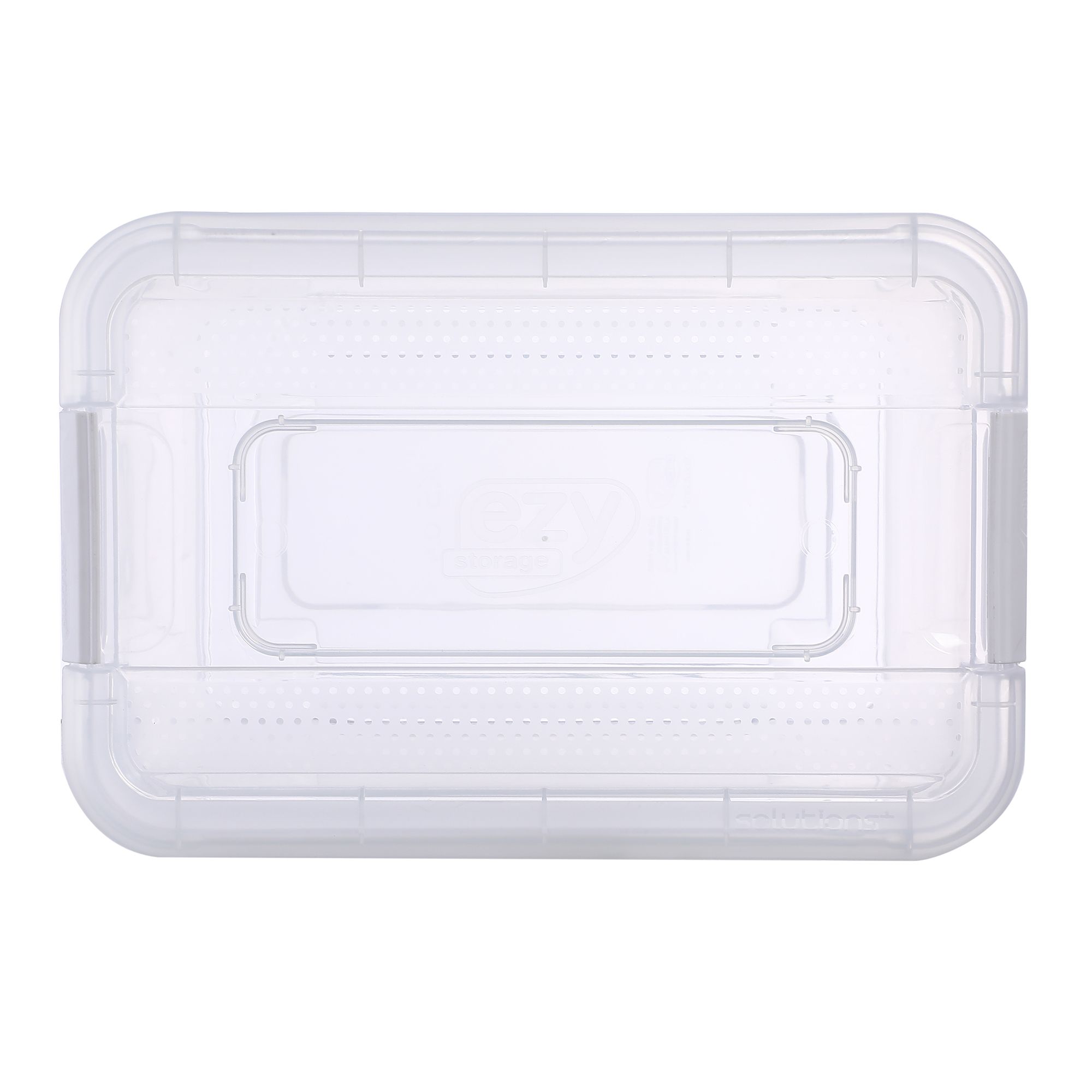 Ezy Storage Solutions+ Clear 6.4L Small Plastic Stackable Storage box ...