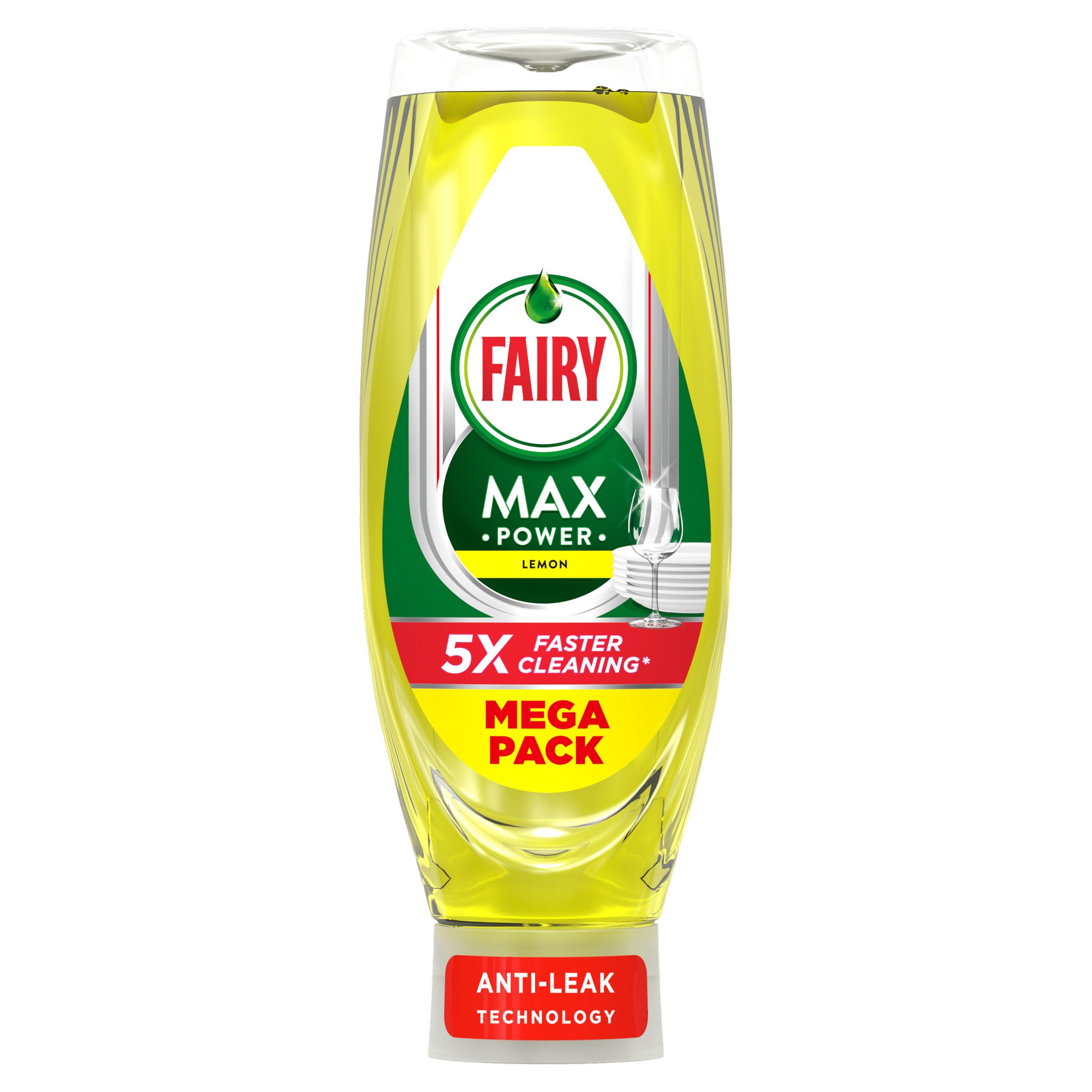 Fairy Max Power Lemon Kitchen Dishes Washing liquid, 730ml