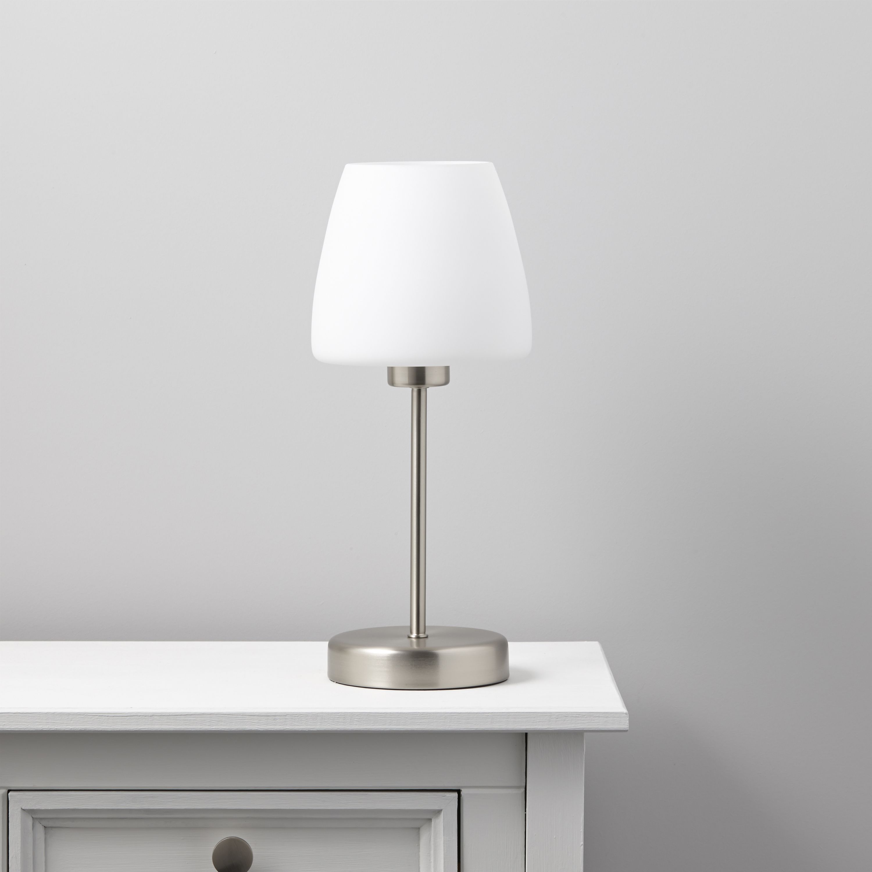 Faith Brushed White Table lamp