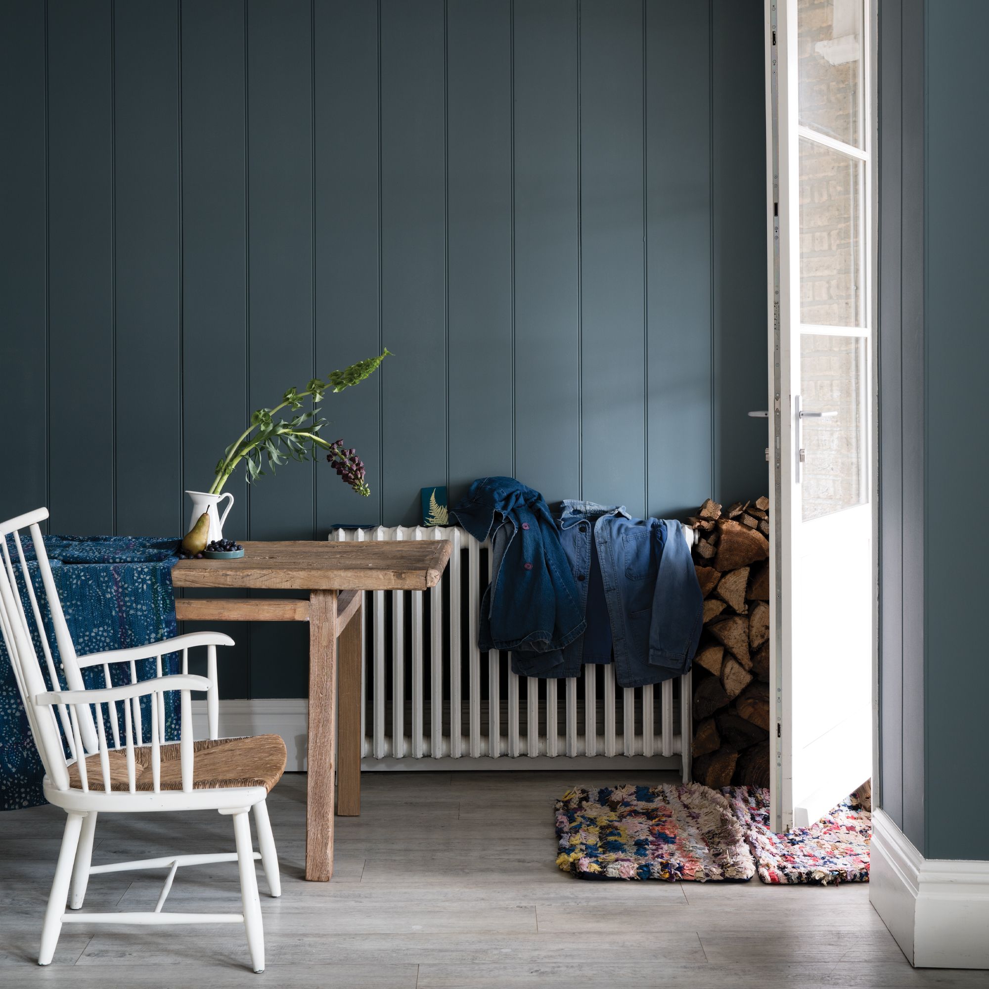 Farrow & Ball De Nimes No.299 Flat eggshell Multi-surface Topcoat Paint ...