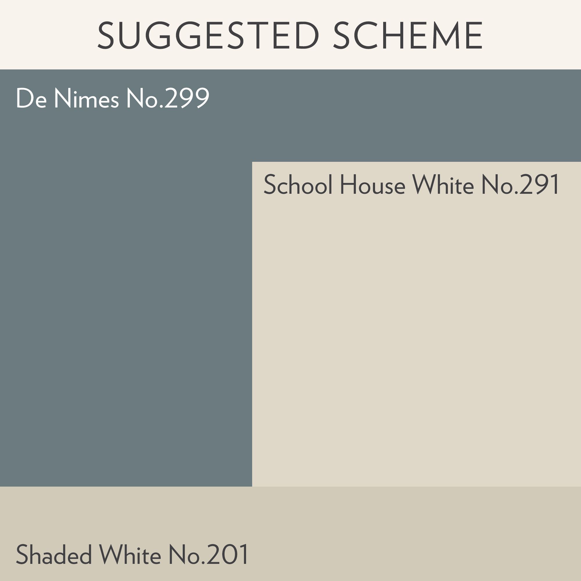 Farrow & Ball De Nimes No.299 Flat eggshell Multi-surface Topcoat Paint ...