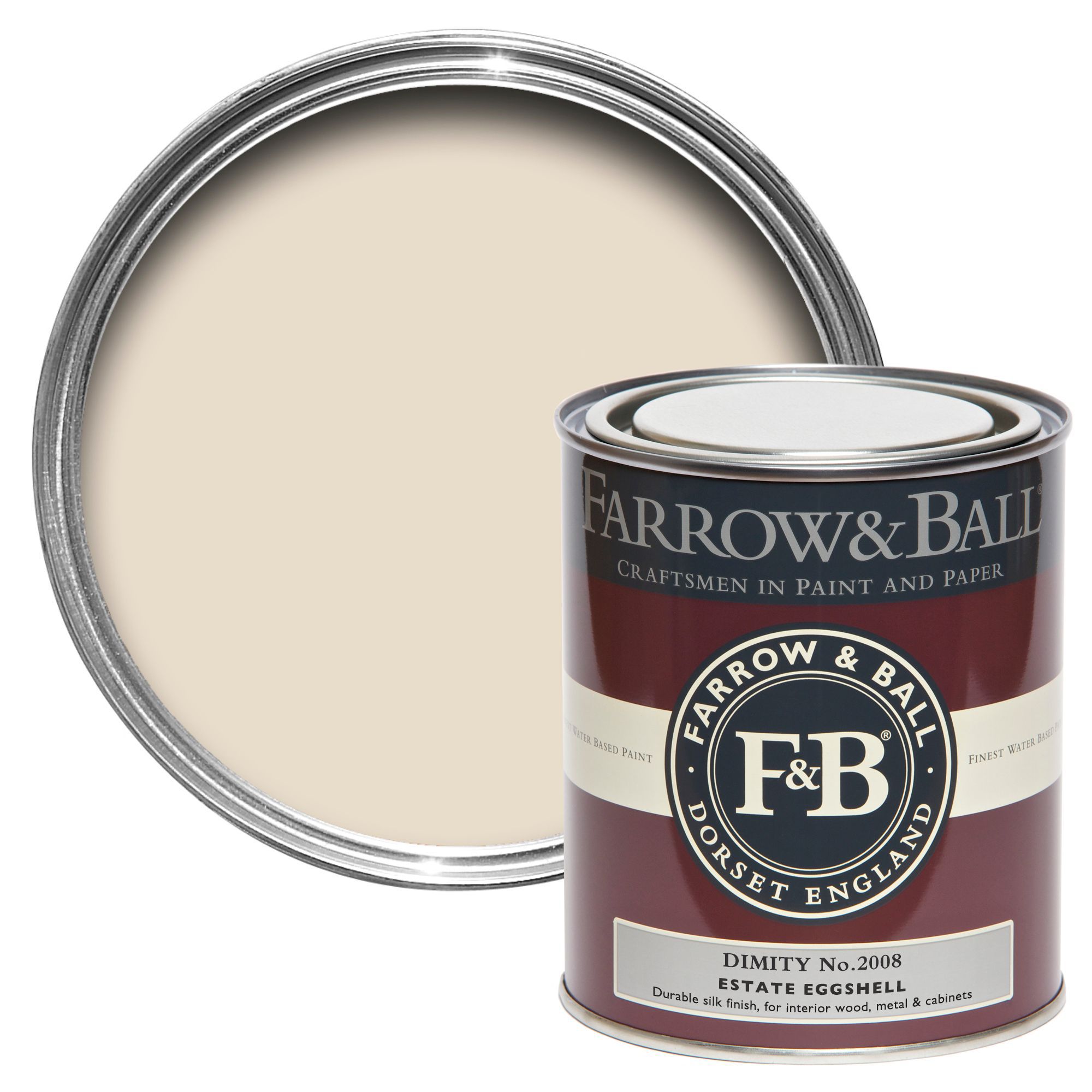 Farrow & Ball Estate Dimity Eggshell Metal & wood paint, 750ml