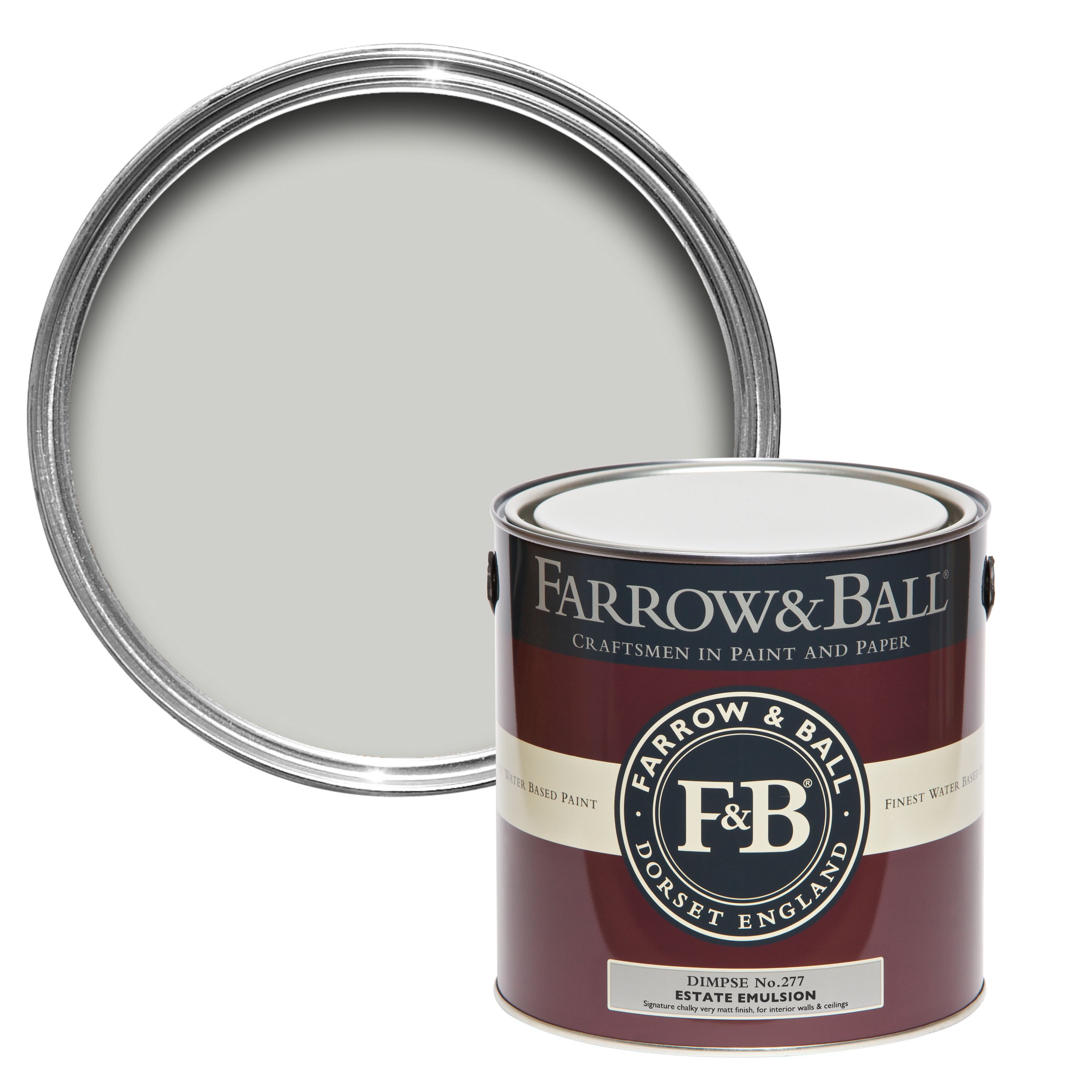 Farrow & Ball Estate Dimpse No.277 Matt Emulsion paint, 2.5L | DIY at B&Q
