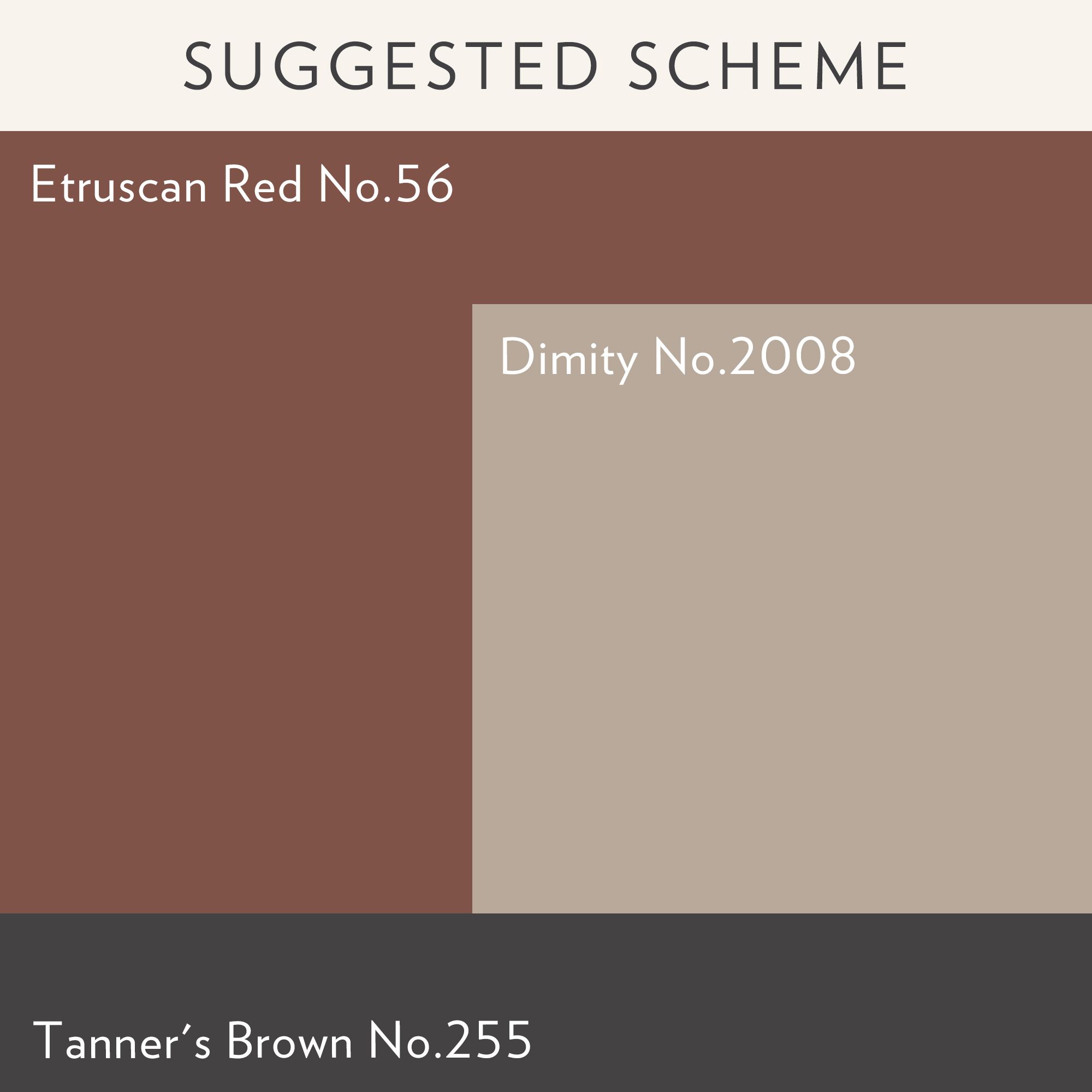 Farrow & Ball Estate Etruscan Red No.56 Matt Wall & ceiling Emulsion ...