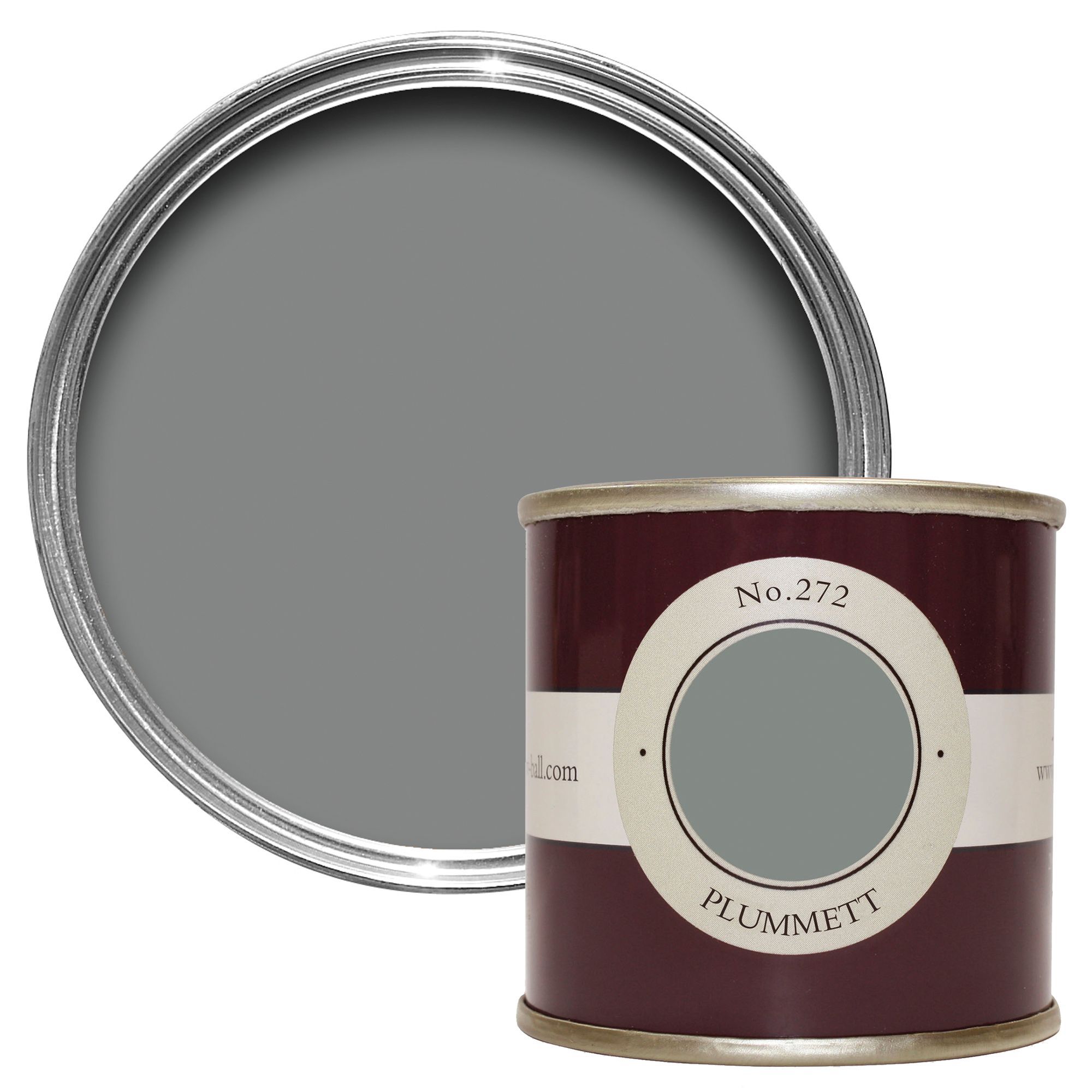 Farrow & Ball Estate Plummett No.272 Emulsion paint, 100ml Tester pot ...