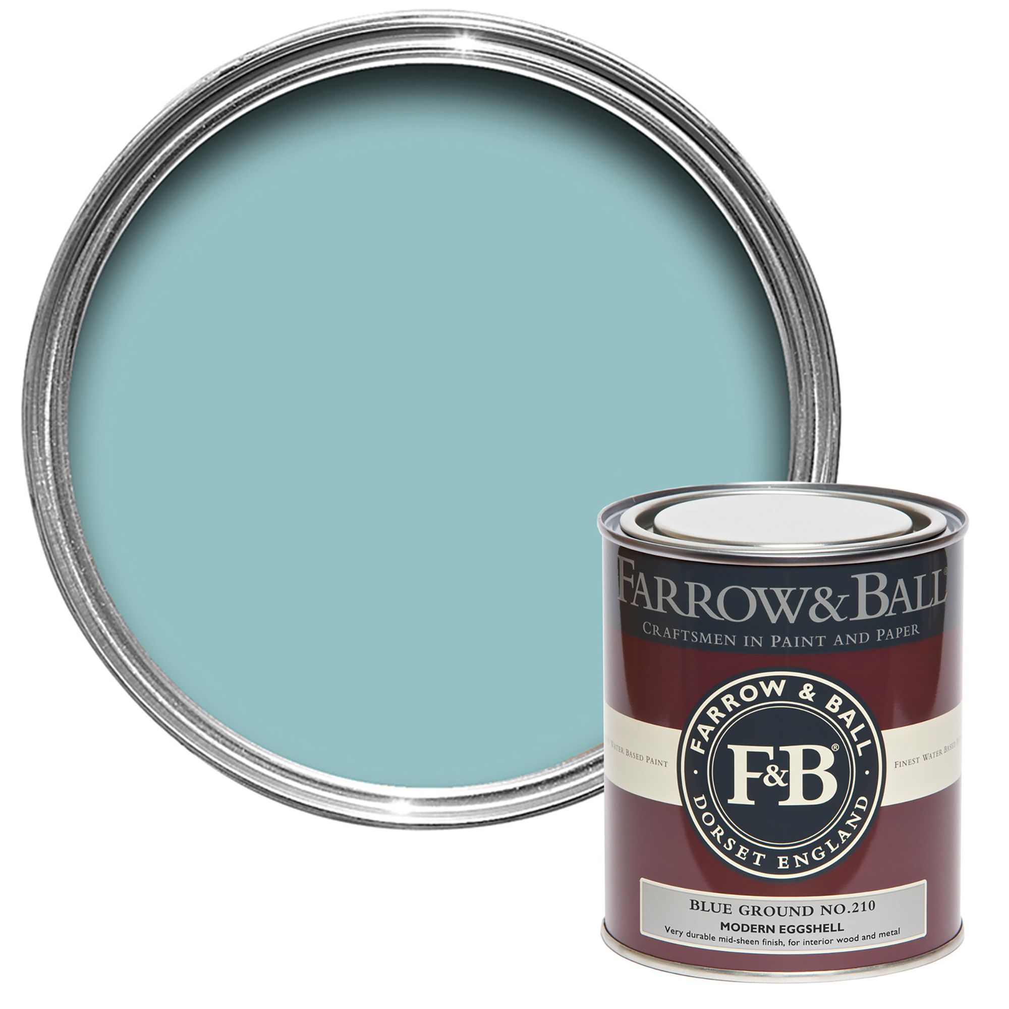 Farrow Ball Modern Blue Ground No.210 Eggshell Paint 750ml