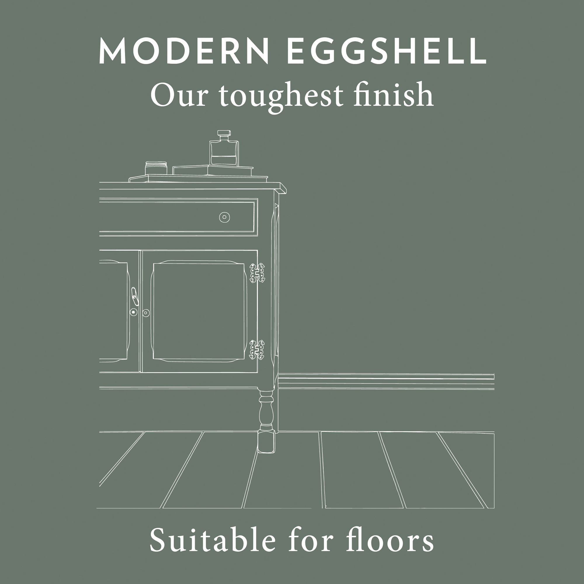 Farrow & Ball Modern Kakelugn No.317 Eggshell Metal & wood paint, 750ml