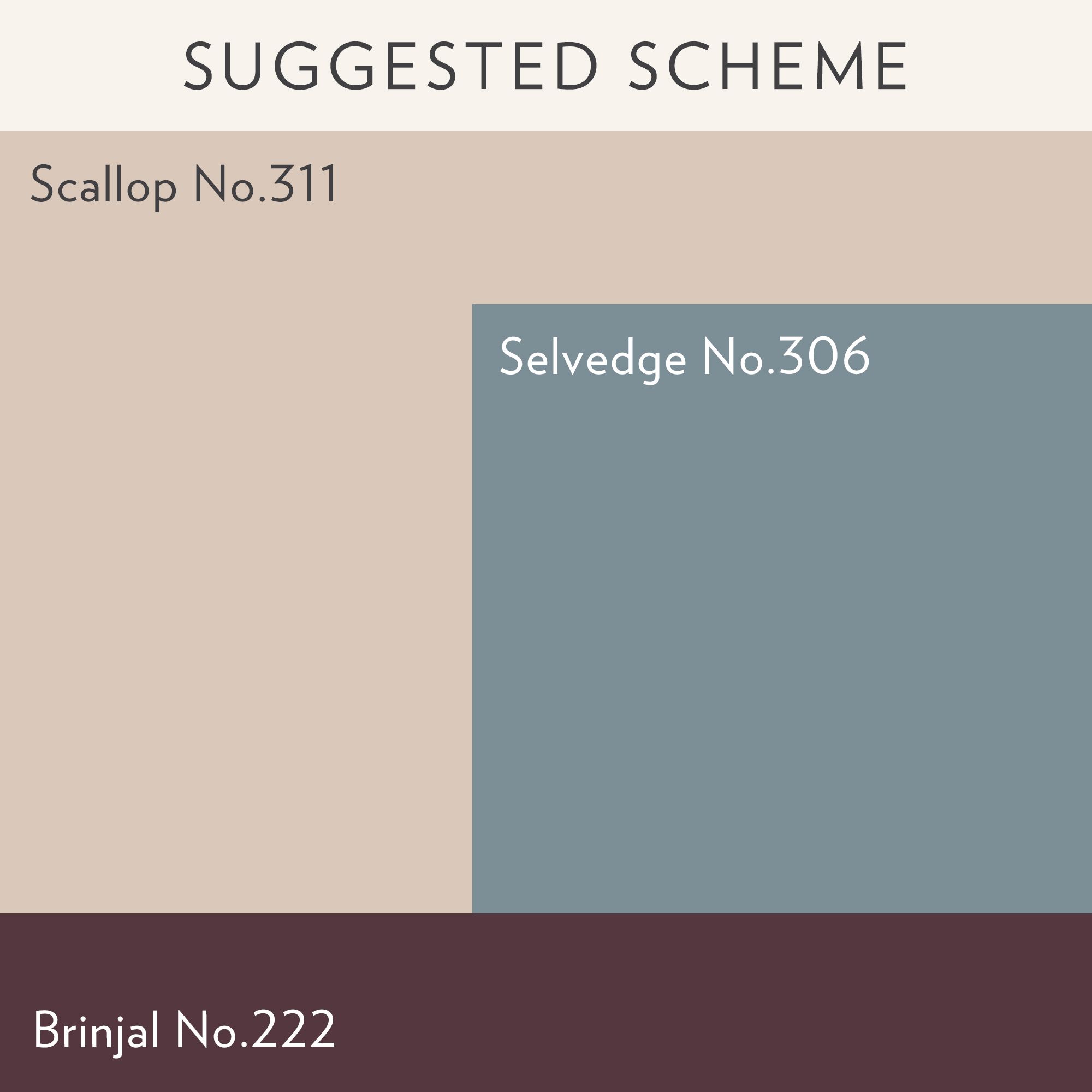 Farrow & Ball Modern Scallop No.311 Matt Wall & ceiling Emulsion paint ...