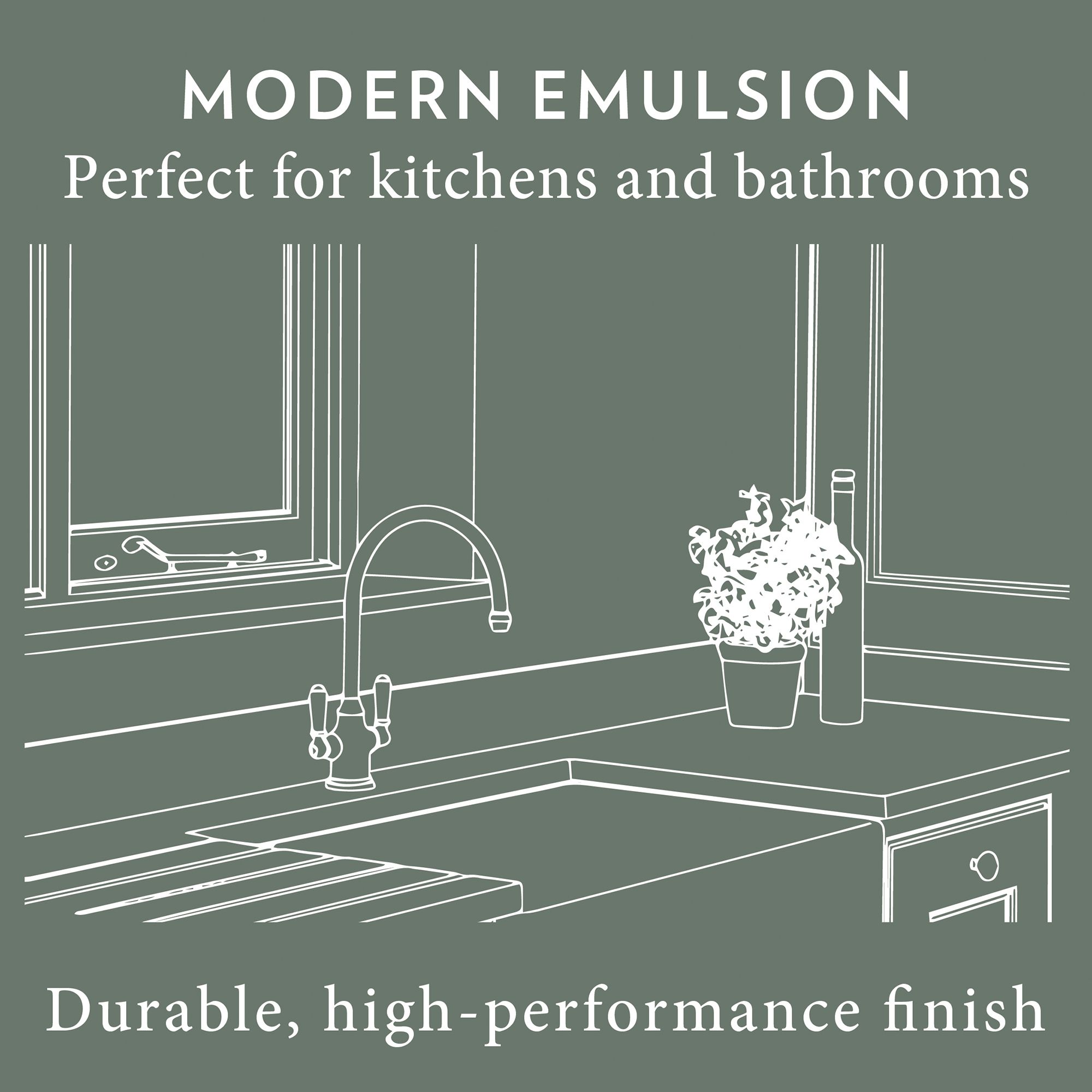 Farrow & Ball Modern Scallop No.311 Matt Wall & ceiling Emulsion paint ...