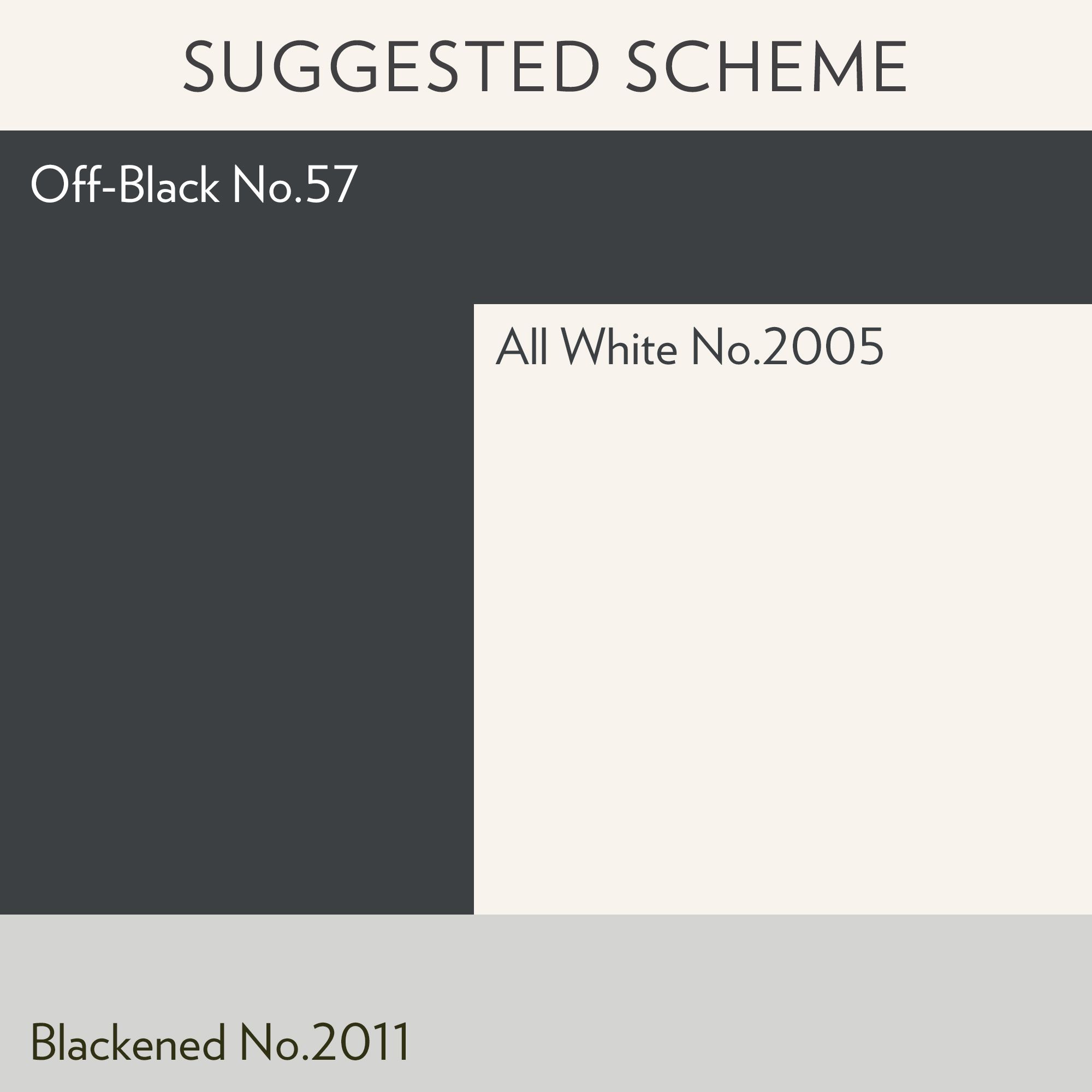 Farrow & Ball Off-Black No.57 Flat eggshell Topcoat Paint, 750ml Tin