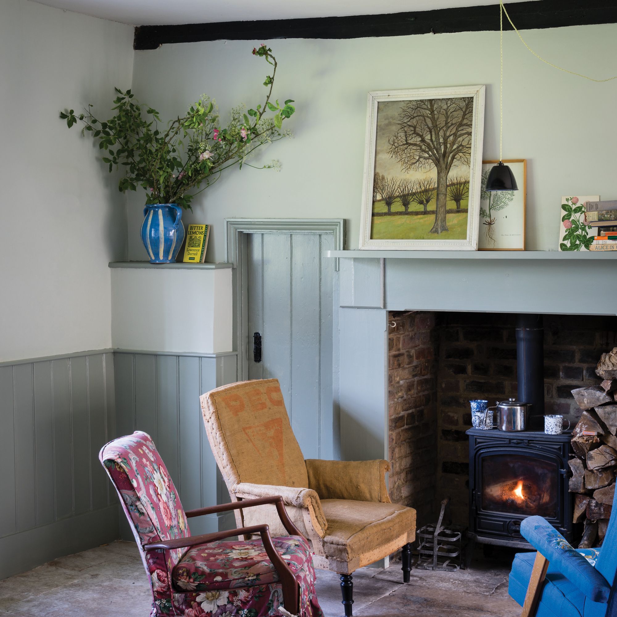 Farrow & Ball Pigeon No.25 Flat eggshell Multi-surface Topcoat Paint ...