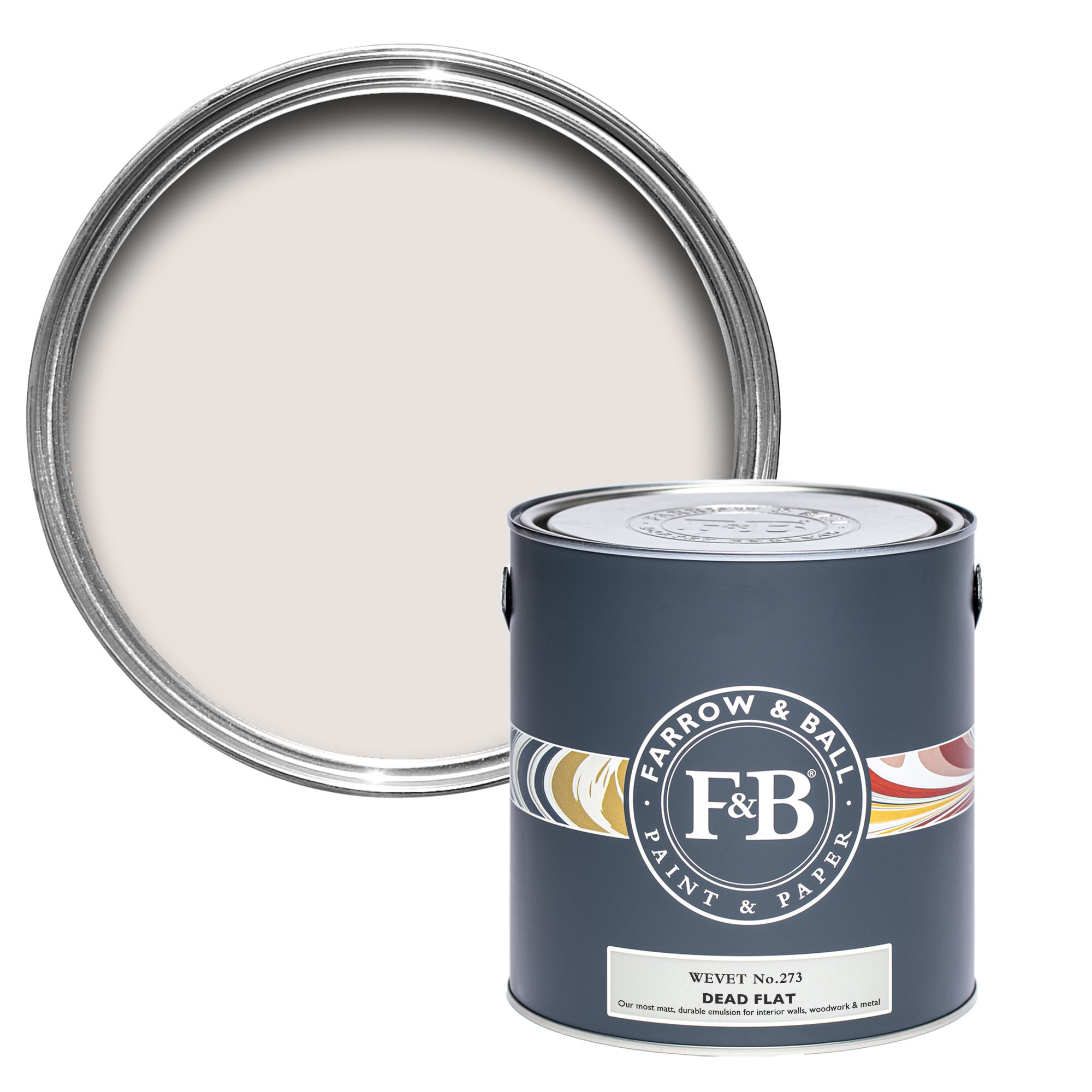 Farrow & Ball Wevet No.273 Dead-Flat Matt Multi-surface Emulsion paint ...