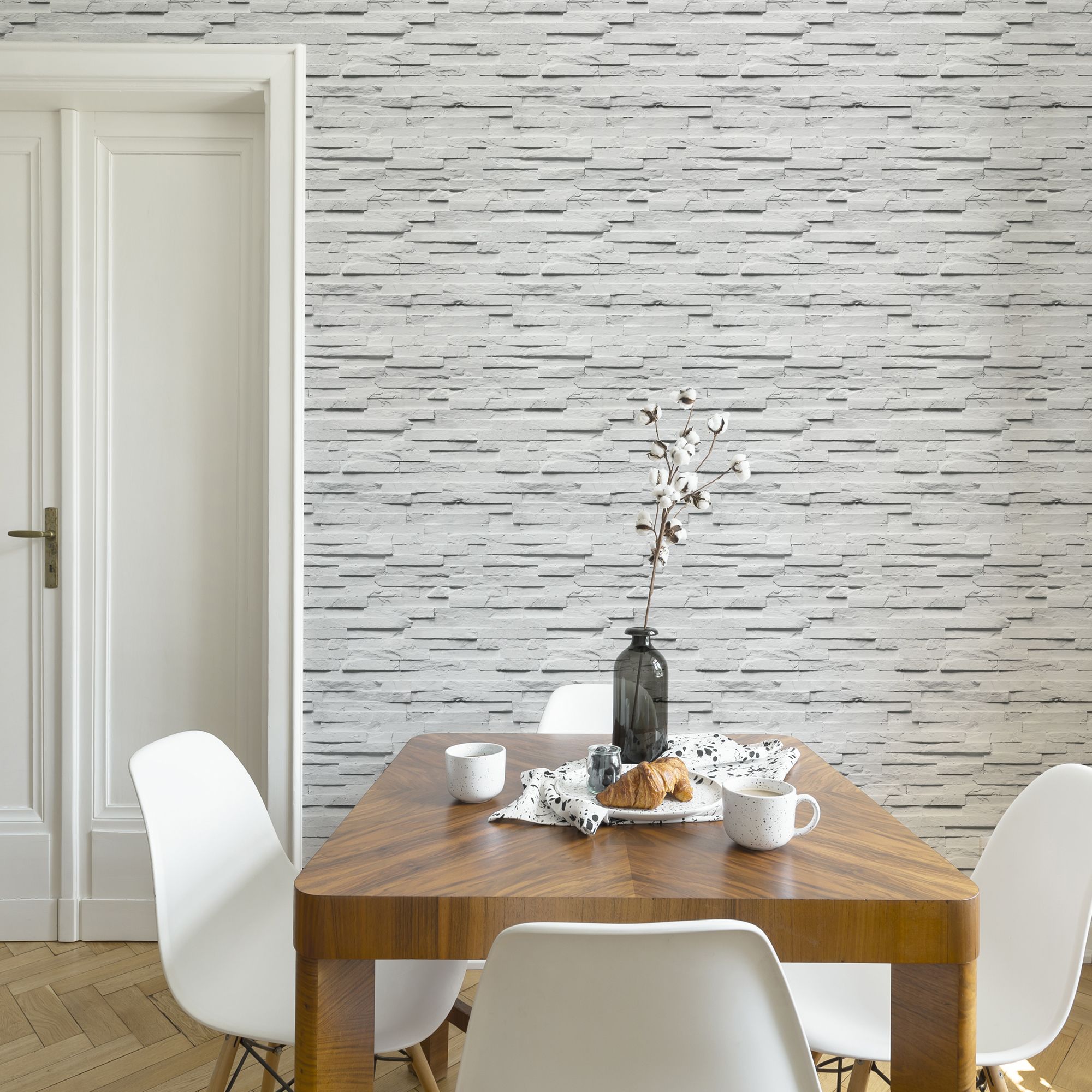 Smooth Stone Wall Wallpaper