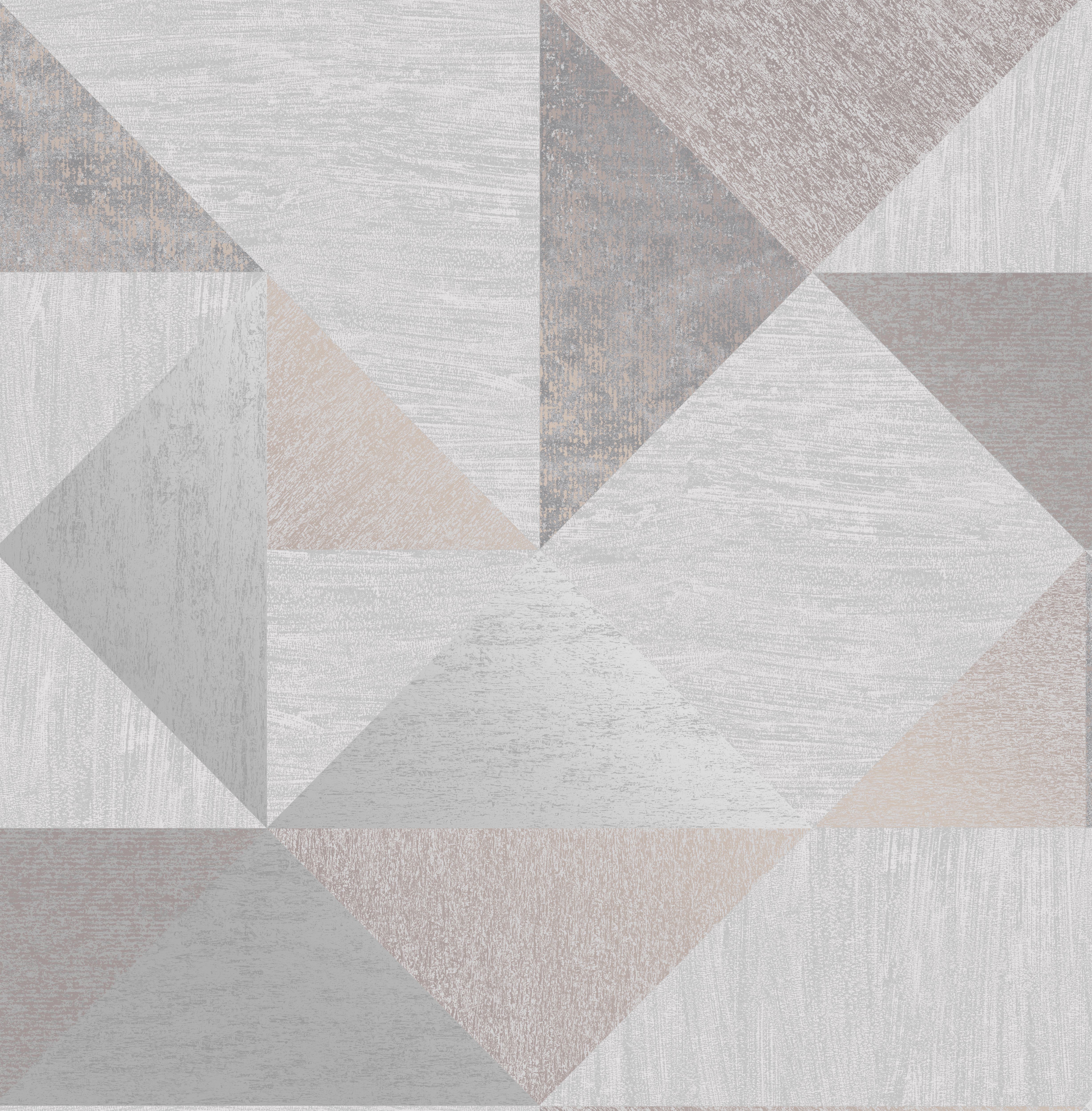 Fine Decor Melrose Grey Metallic effect Geometric Smooth Wallpaper ...