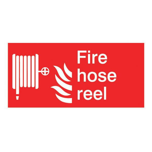 Fire hose reel PVC Safety sign, (H)150mm (W)200mm