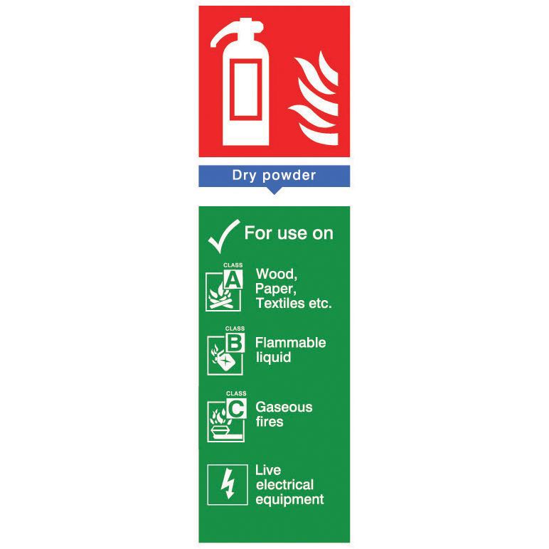 Fire hydrant dry powder PVC Safety sign, (H)280mm (W)85mm | DIY at B&Q