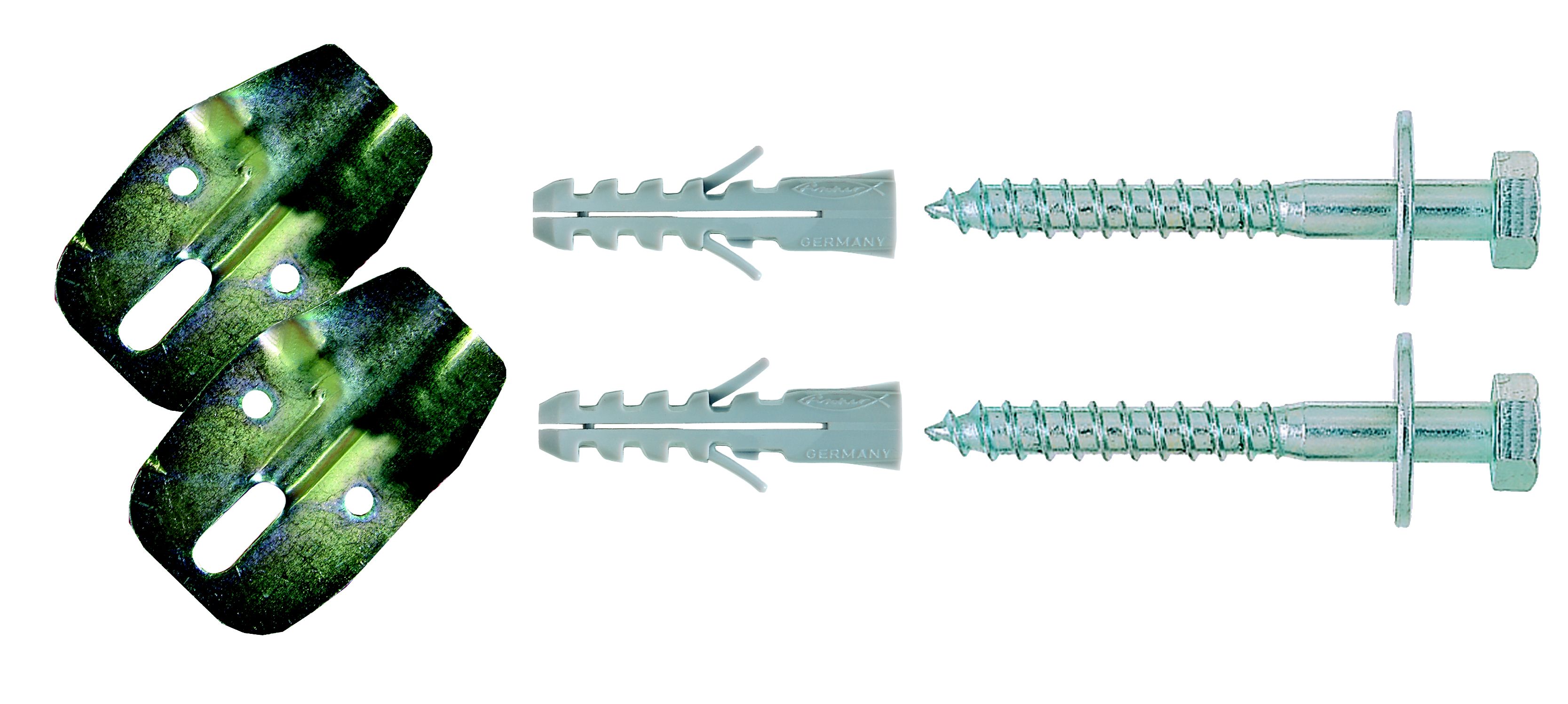 Fischer 15 piece Silver Nylon & steel Basin fixing kit 65mm, Pack of 1 ...