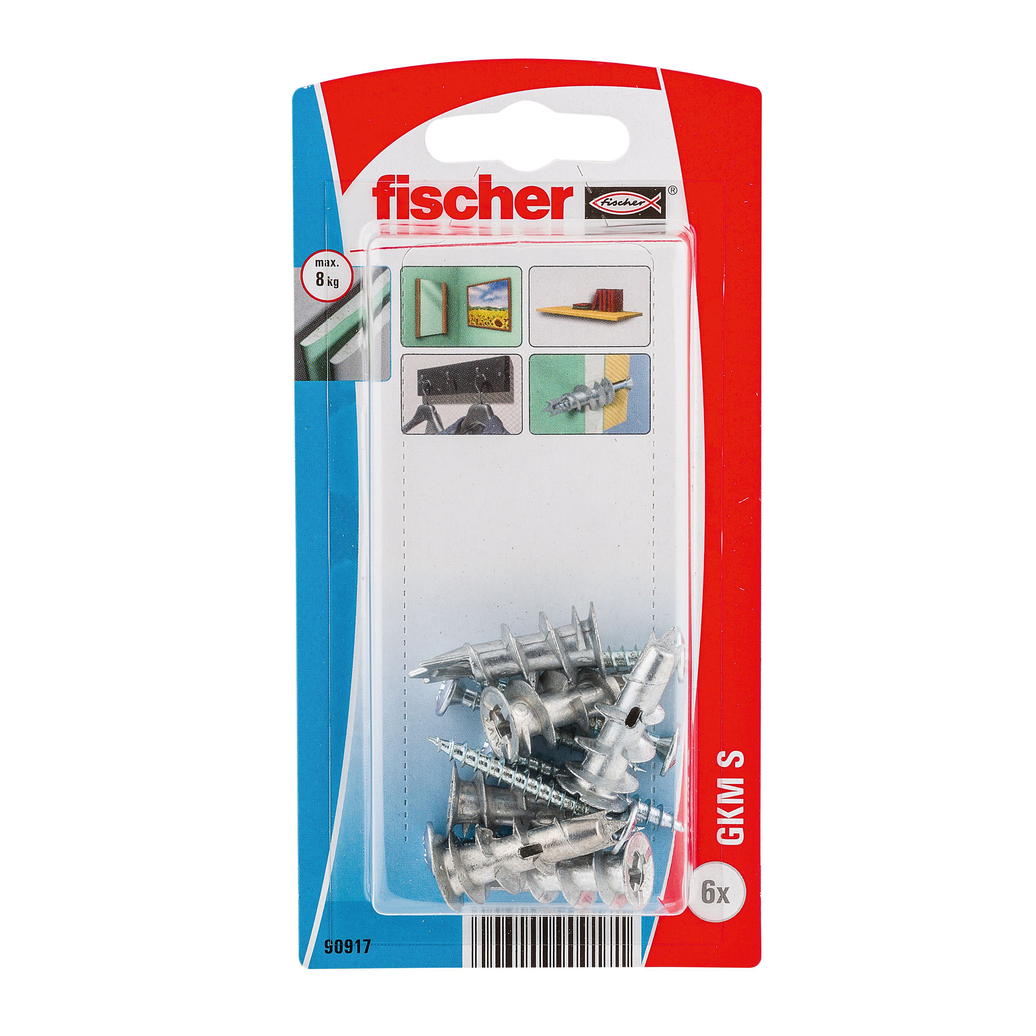 Fischer Self drill Plasterboard fixing (Dia)5mm (L)31mm, Pack of 6