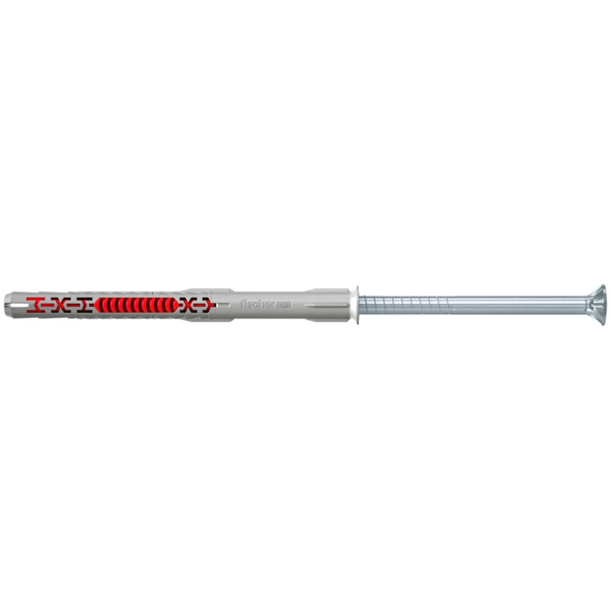 Fischer TX Multicolour Multi-purpose screw & wall plug (Dia)8mm (L ...