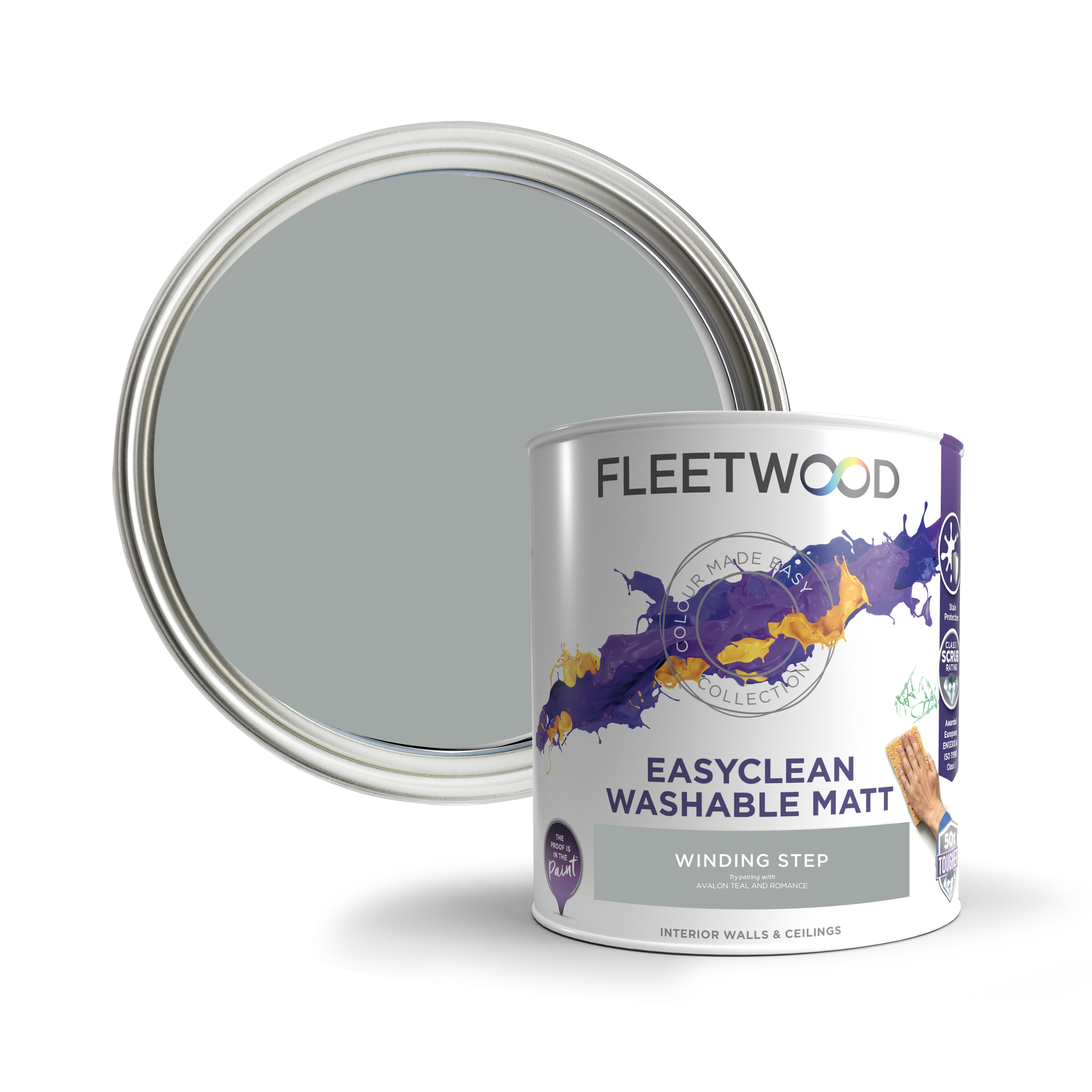 Fleetwood Easyclean Winding Step Matt Emulsion paint, 2.5L
