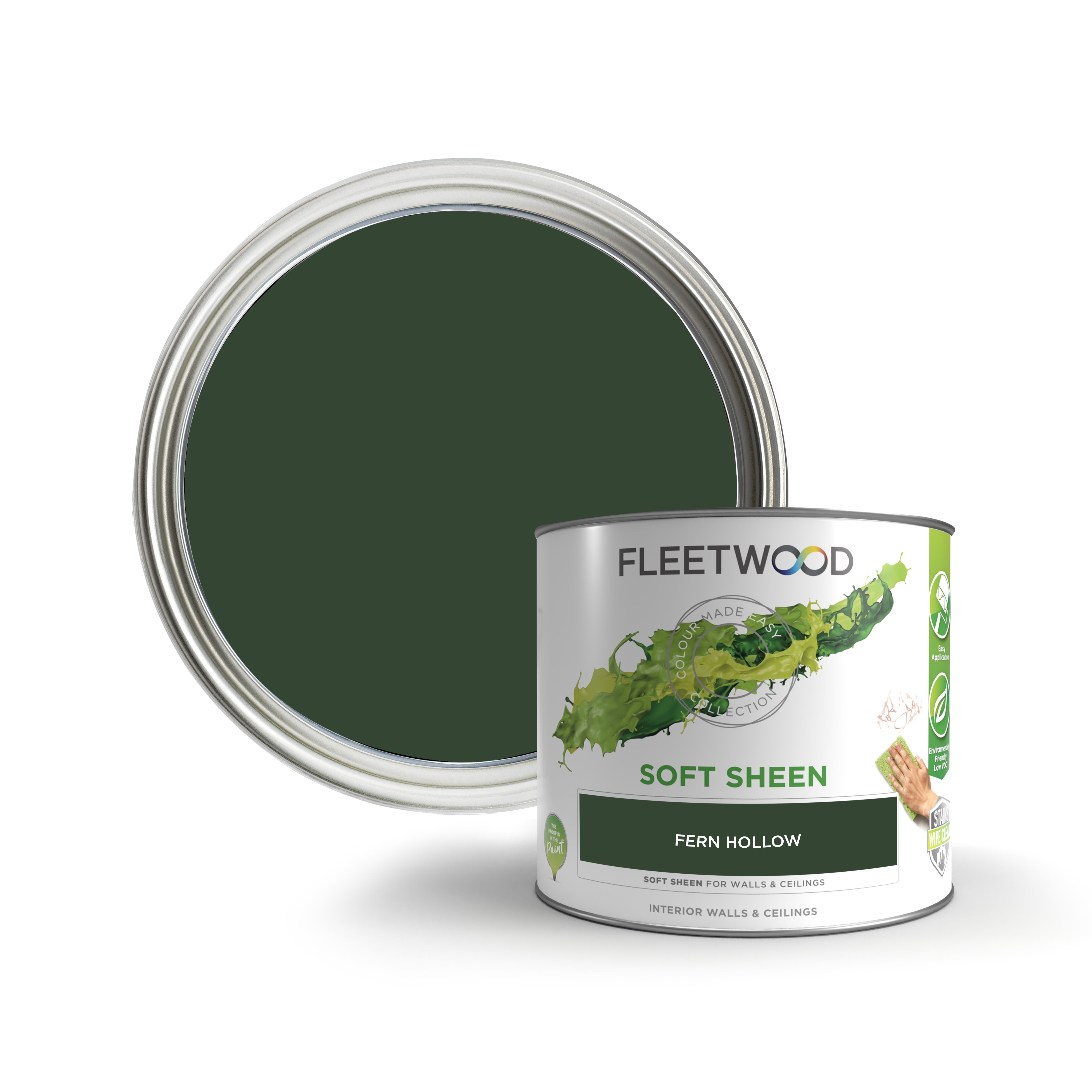 Fleetwood Fern Hallow Soft sheen Wall & ceiling Emulsion paint, 2.5L