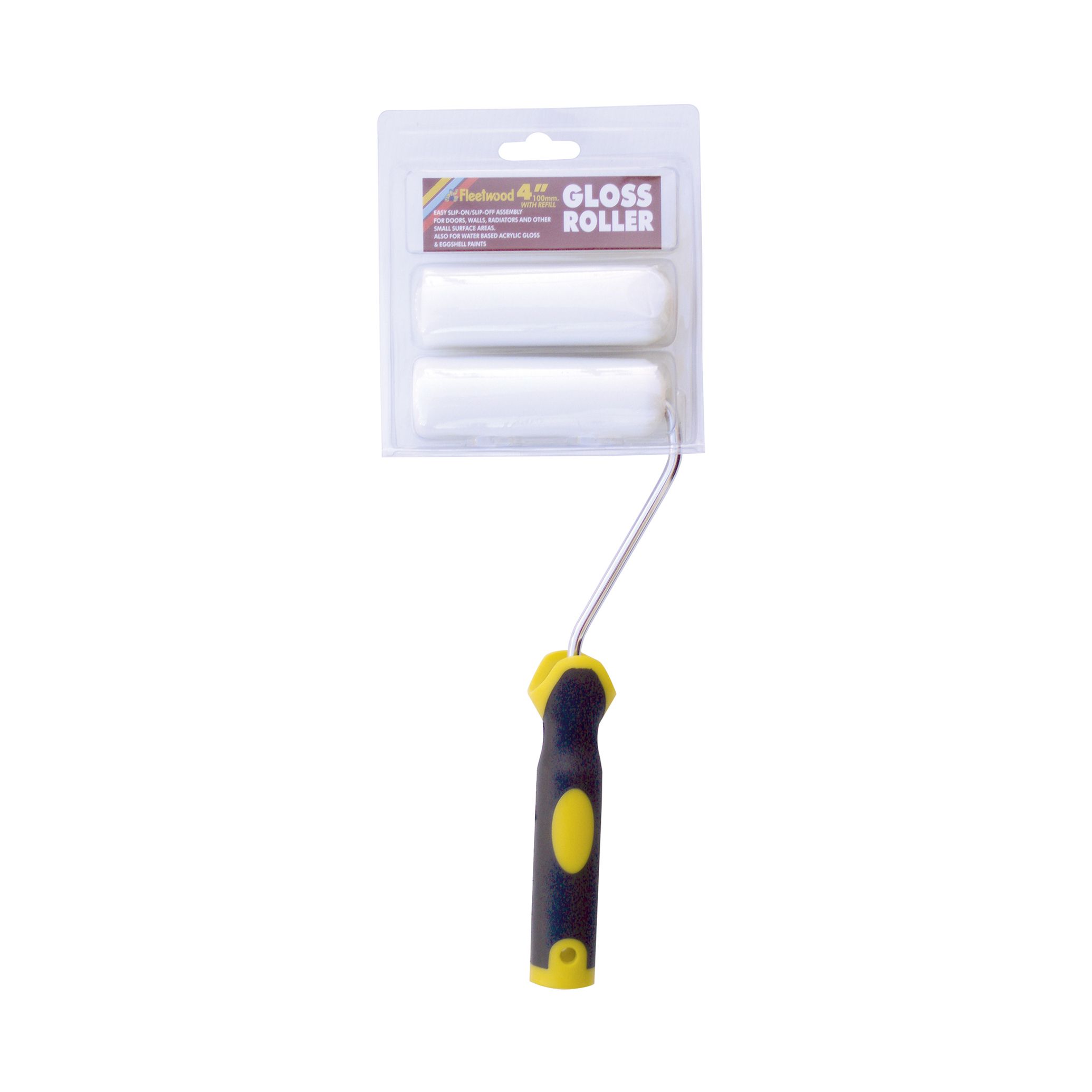 Fleetwood Gloss 4" Interior & exterior Roller kit, 3 pieces