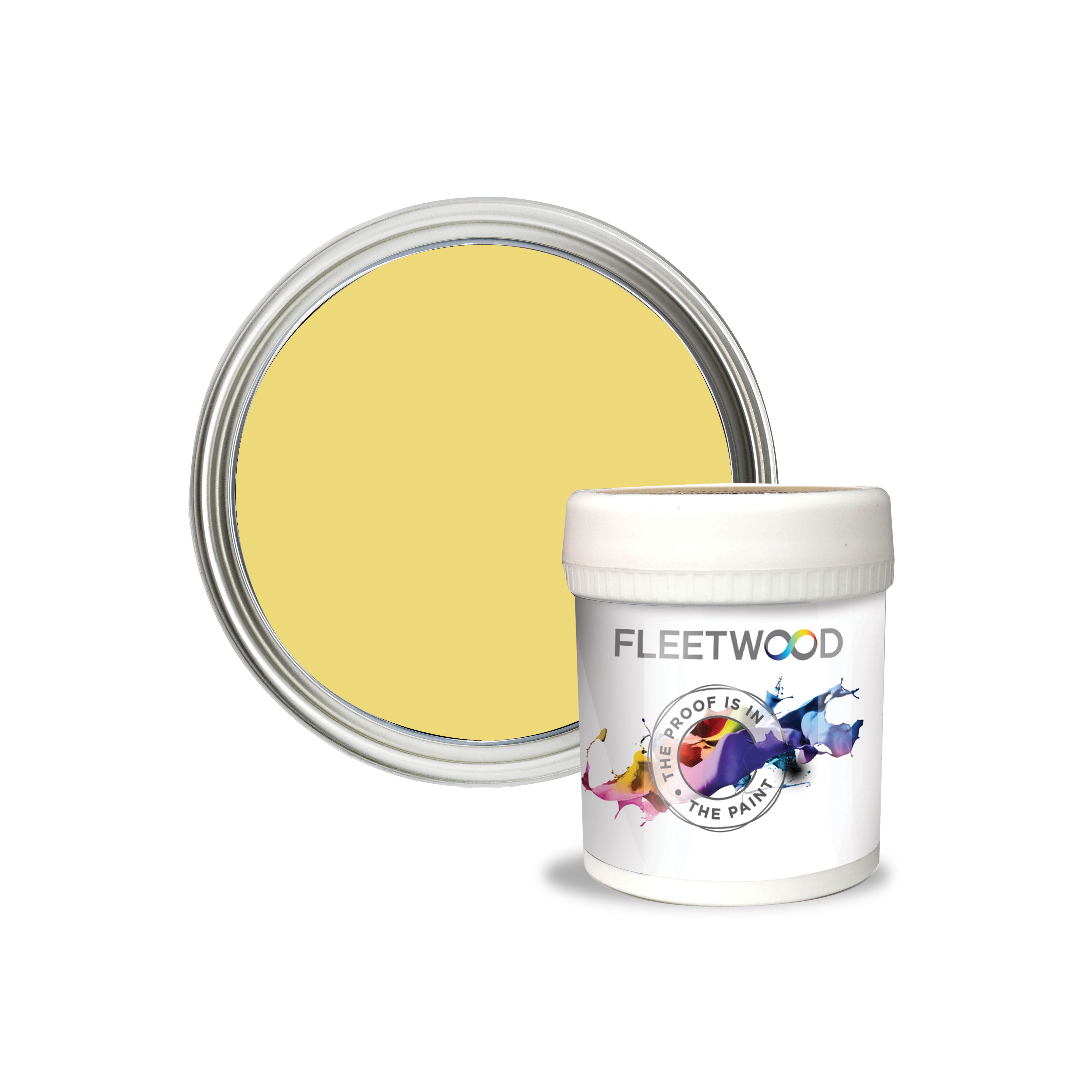 Fleetwood Misty Yellow Soft sheen Emulsion paint, 75ml | DIY at B&Q