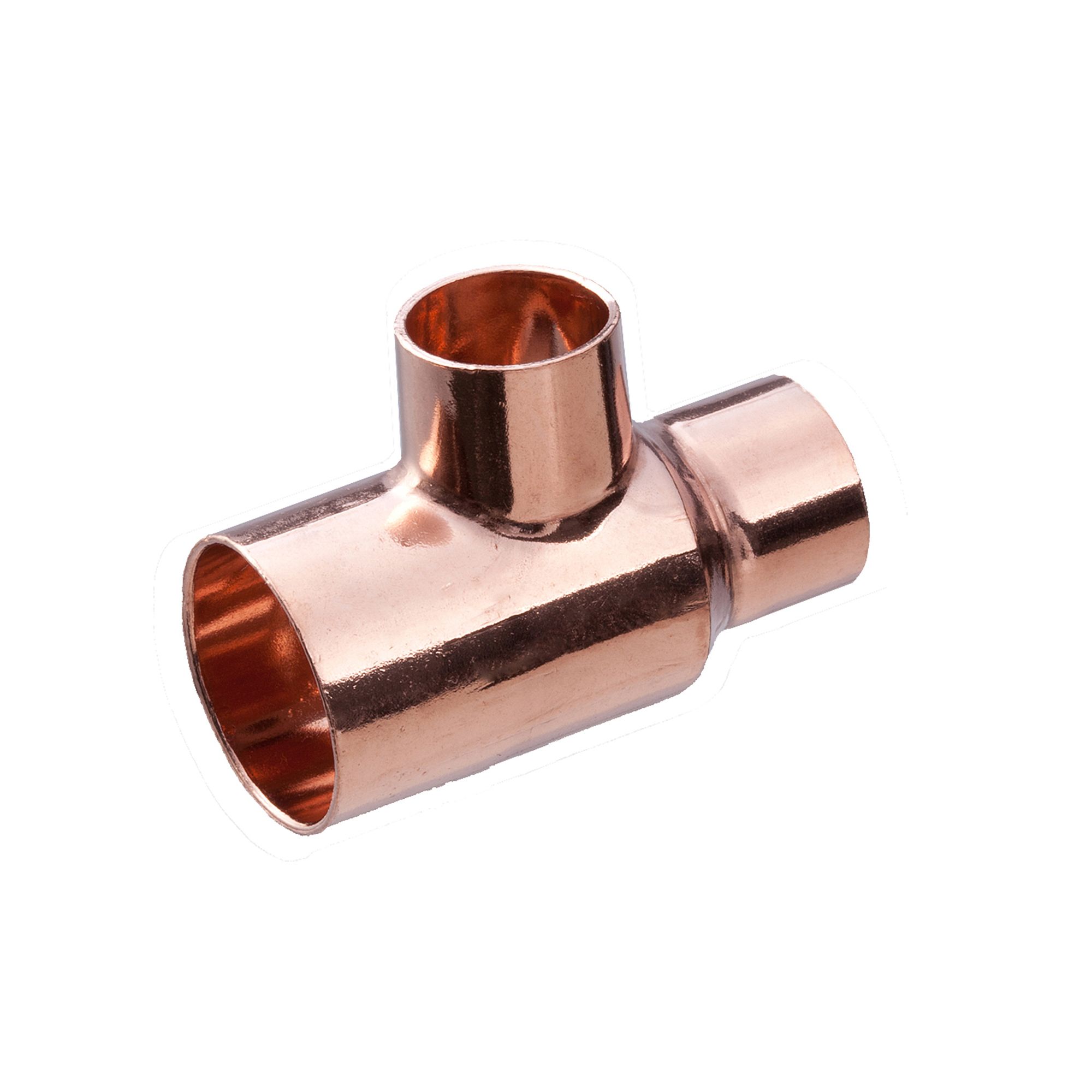 FLOMASTA END FEED REDUCING TEE (DIA) 22MM X 15MM X 15MM