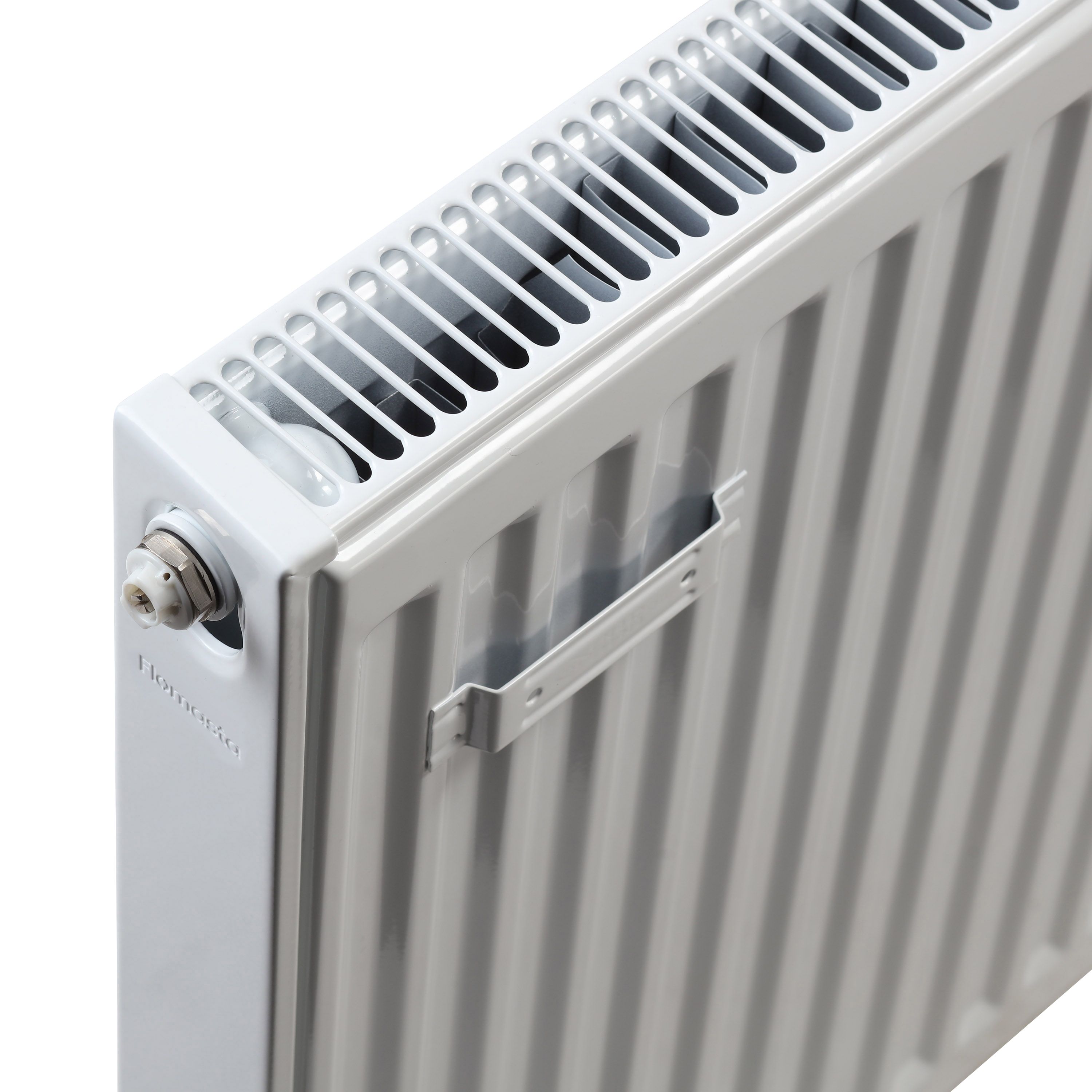 Flomasta Flat White Type 21 Double Panel Radiator, (W)800mm x (H)300mm