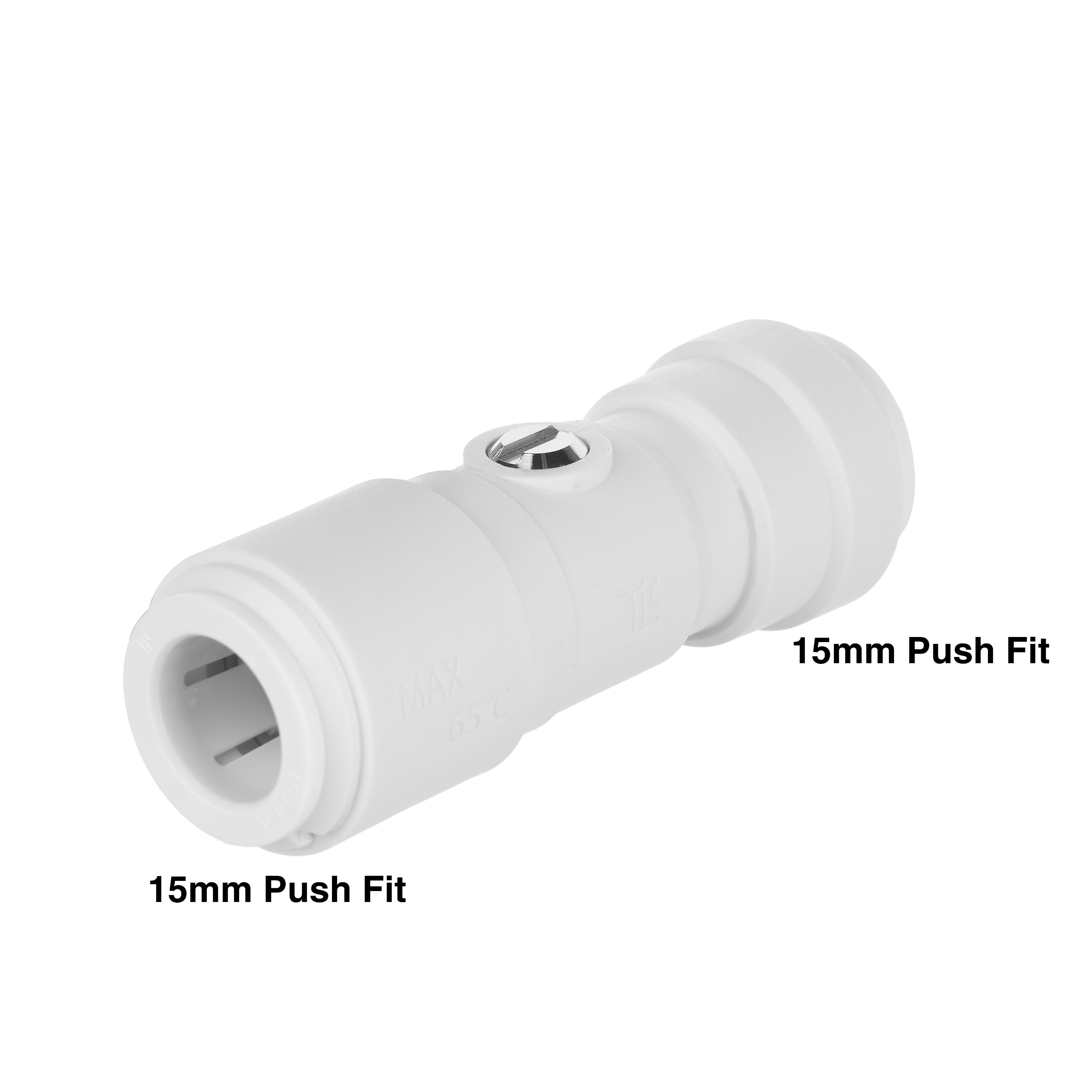 Flomasta Push-fit Isolating Valve (Dia)15mm