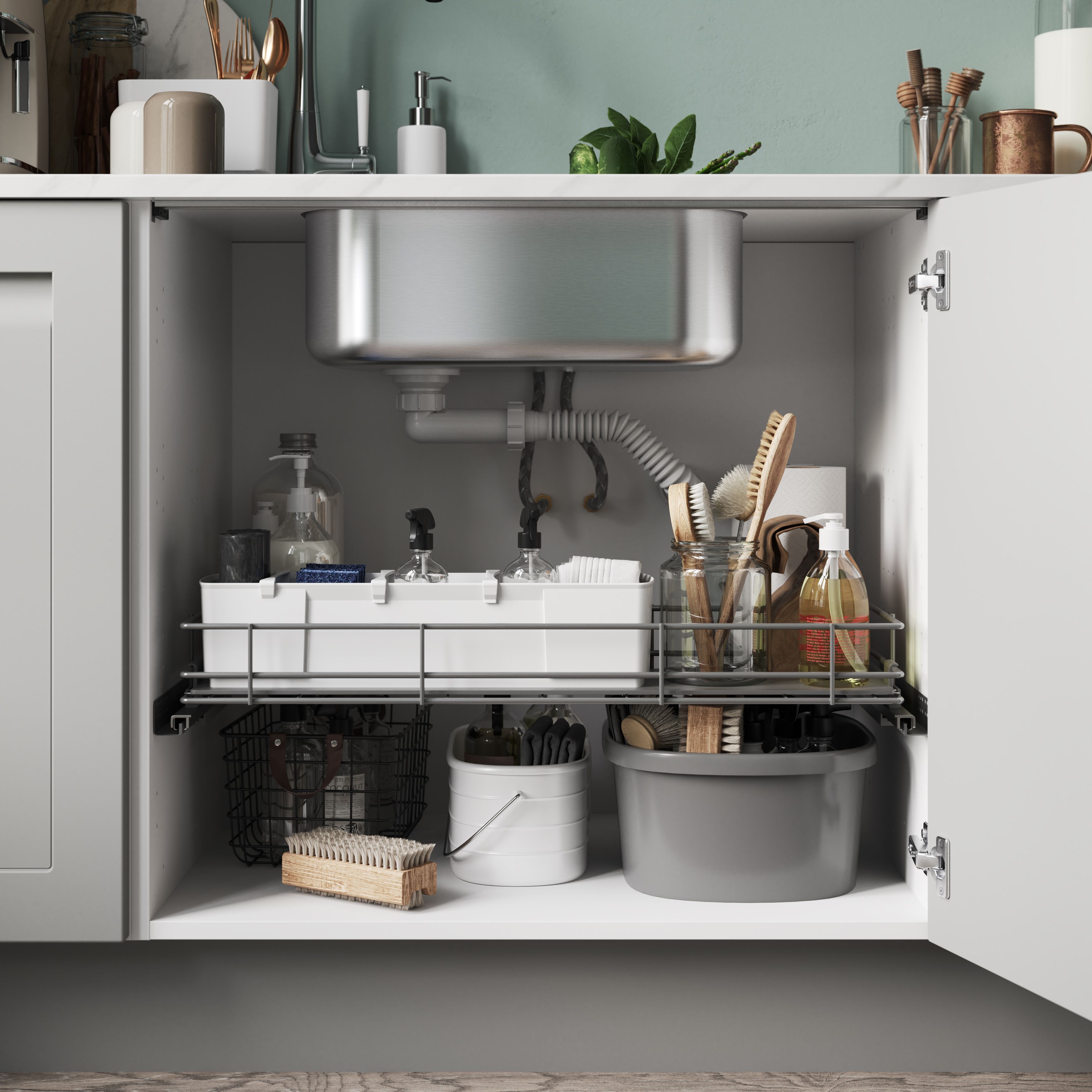 Flomasta Shallow Non-adjustable height Waterless Sink & basin Trap (Dia ...