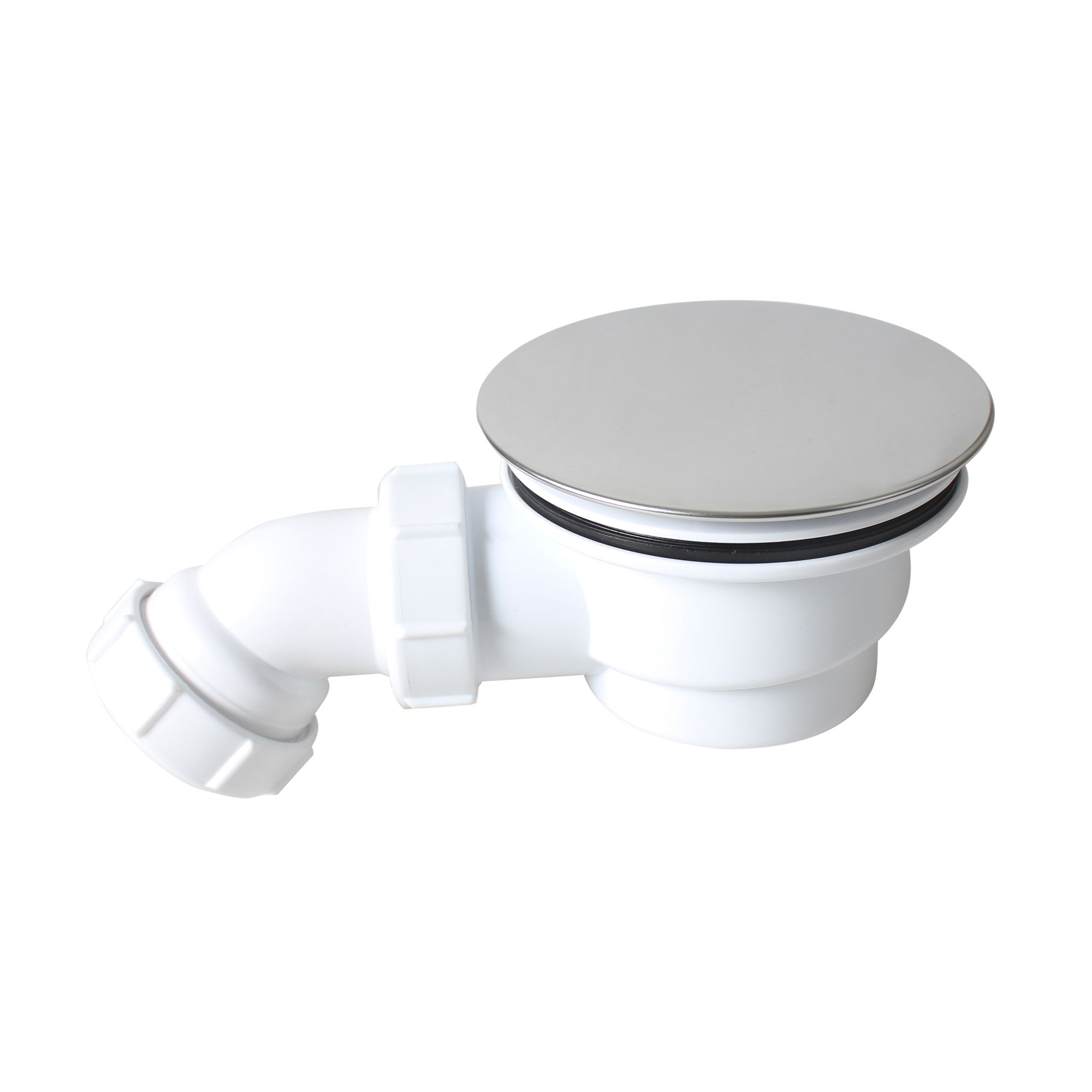 Flomasta Silver Shower waste (W)121mm (Dia)225mm | DIY at B&Q
