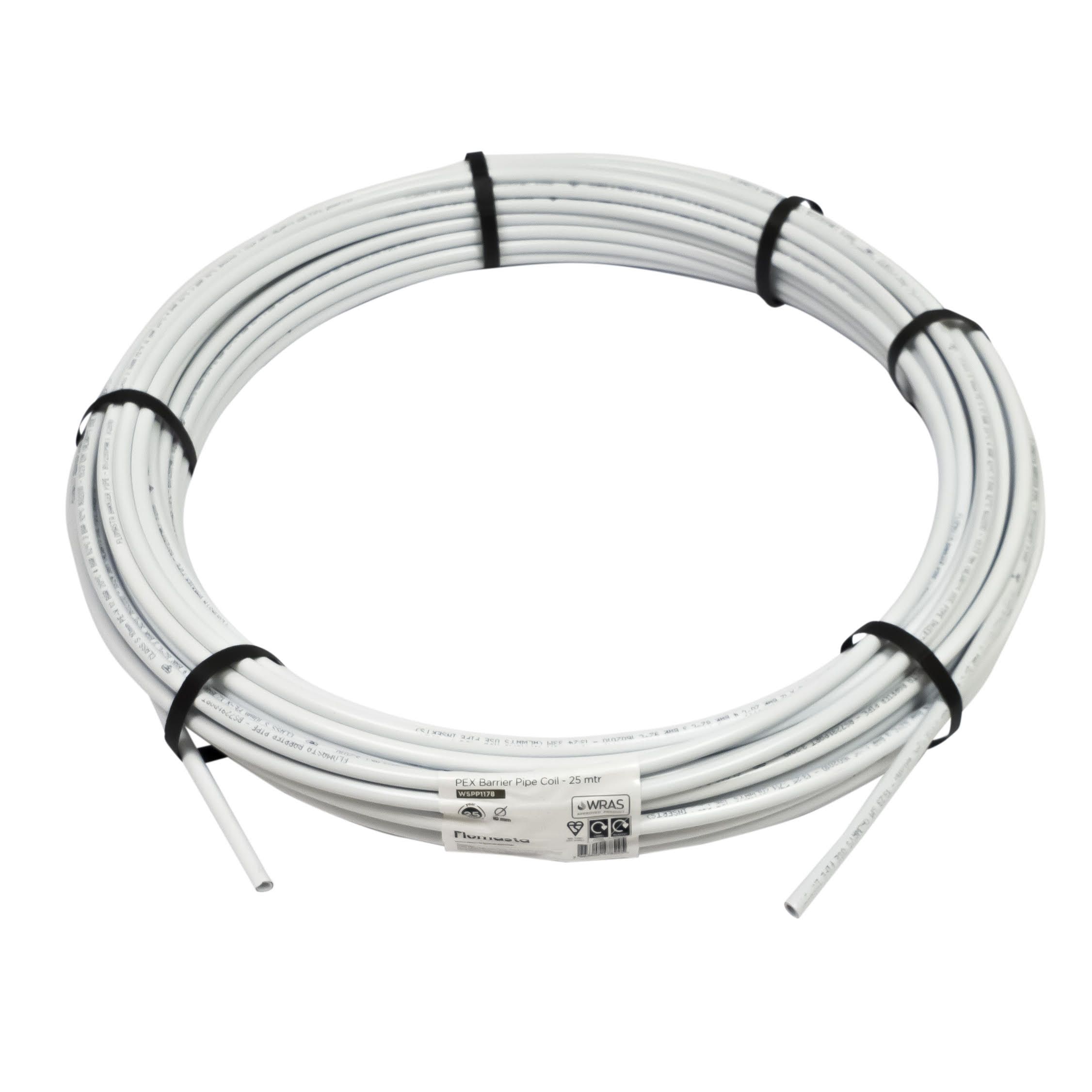 Flomasta White Cross-linked polyethylene (PE-X) Push-fit Barrier pipe ...