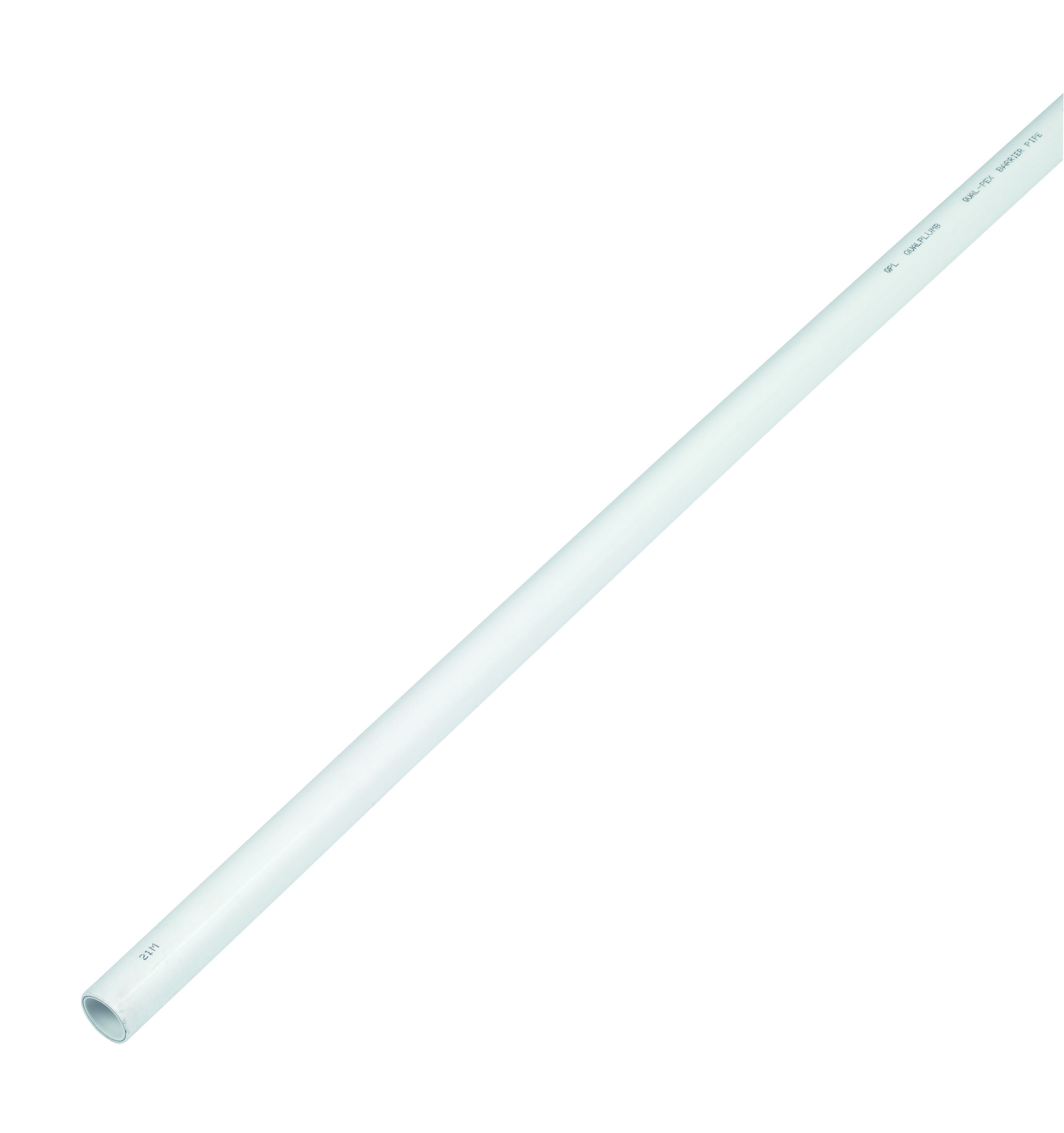Flomasta White Cross-linked polyethylene (PE-X) Push-fit Barrier pipe ...