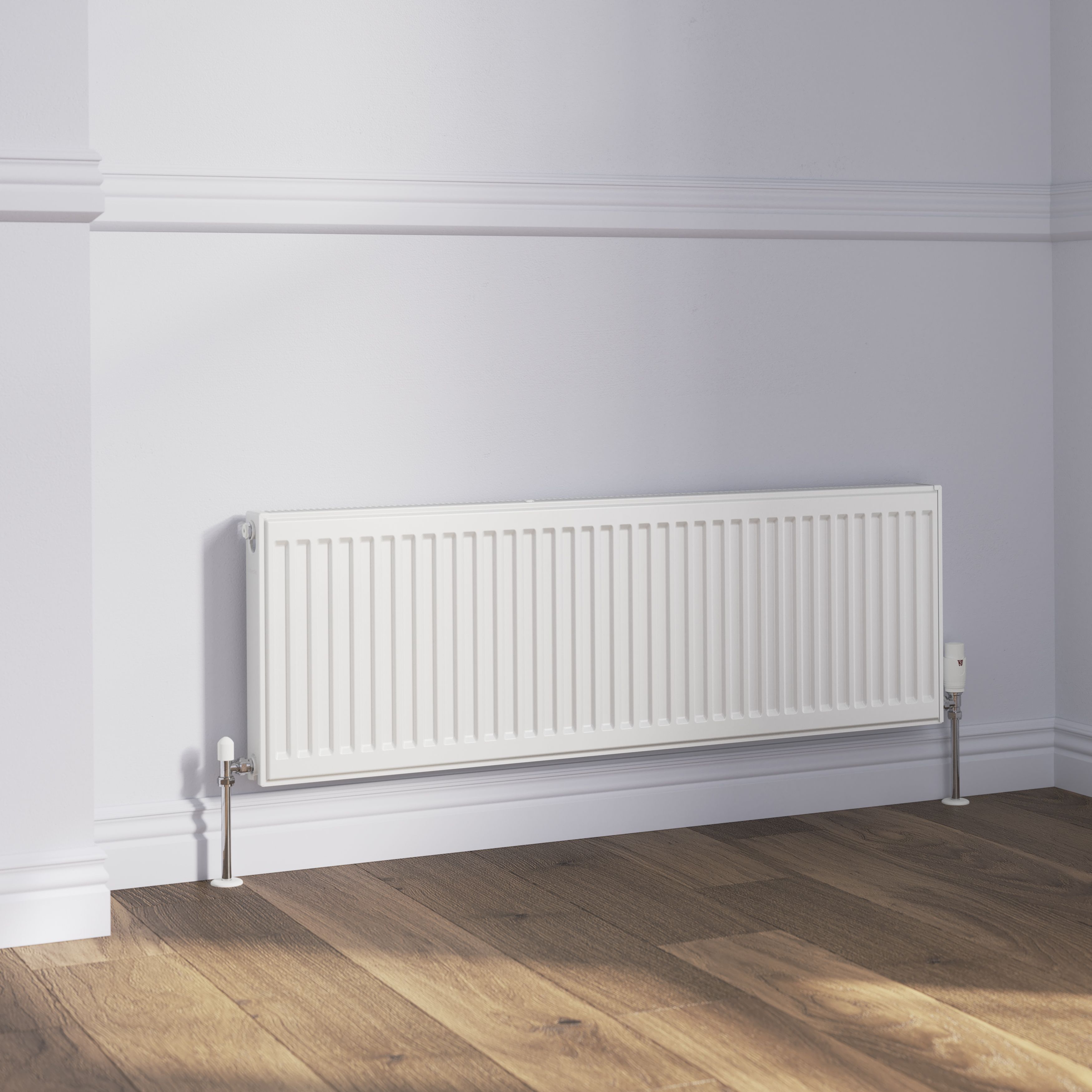 Flomasta White Type 11 Single Panel Radiator, (W)1200mm x (H)400mm ...
