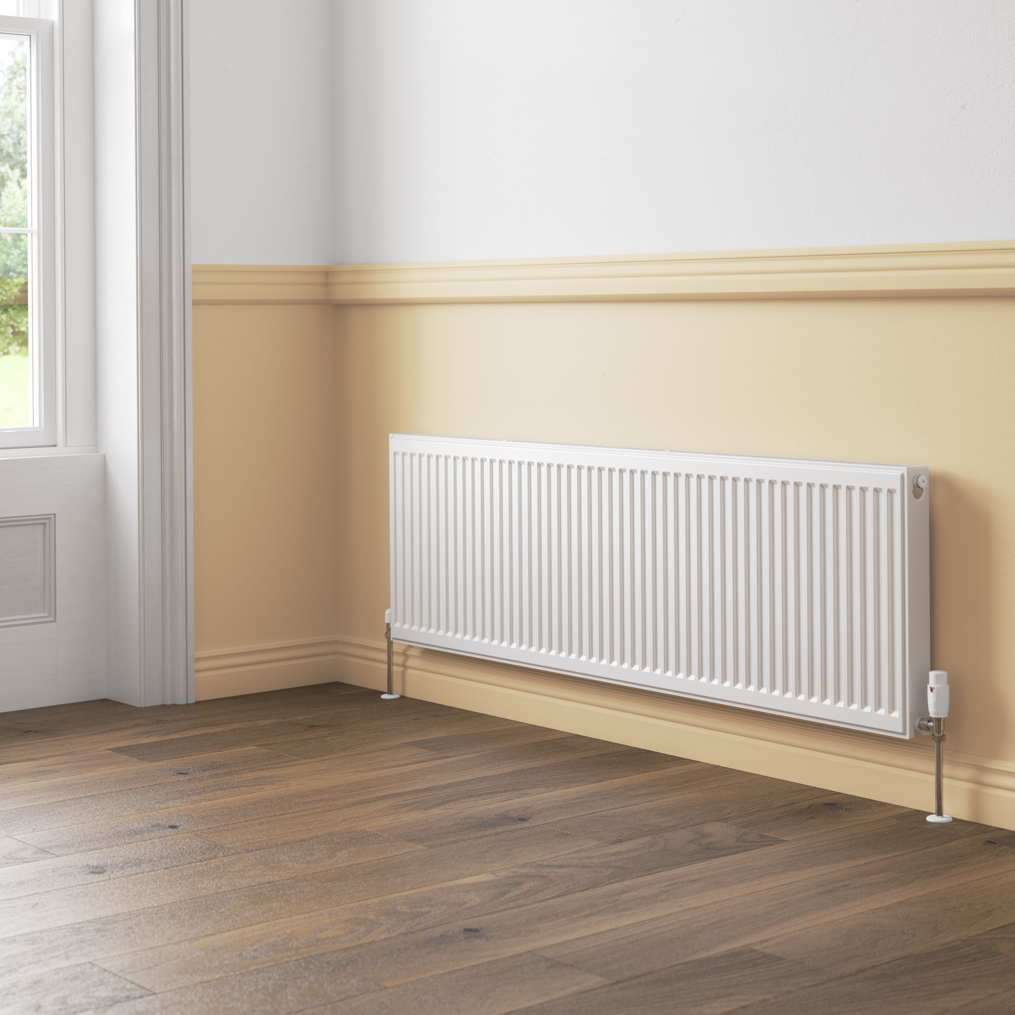 Flomasta White Type 11 Single Panel Radiator, (W)1400mm x (H)500mm