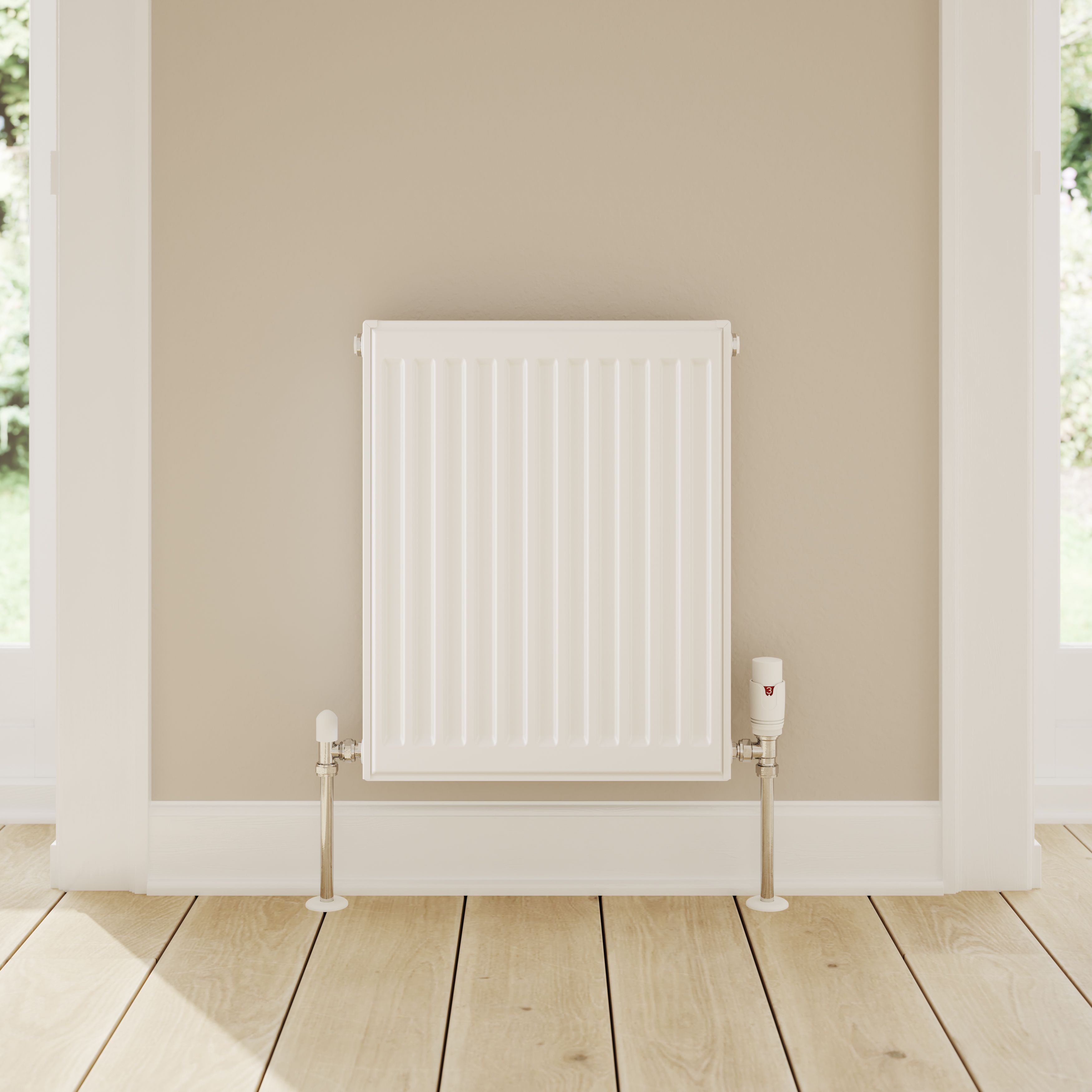 Flomasta White Type 11 Single Panel Radiator, (W)400mm x (H)500mm