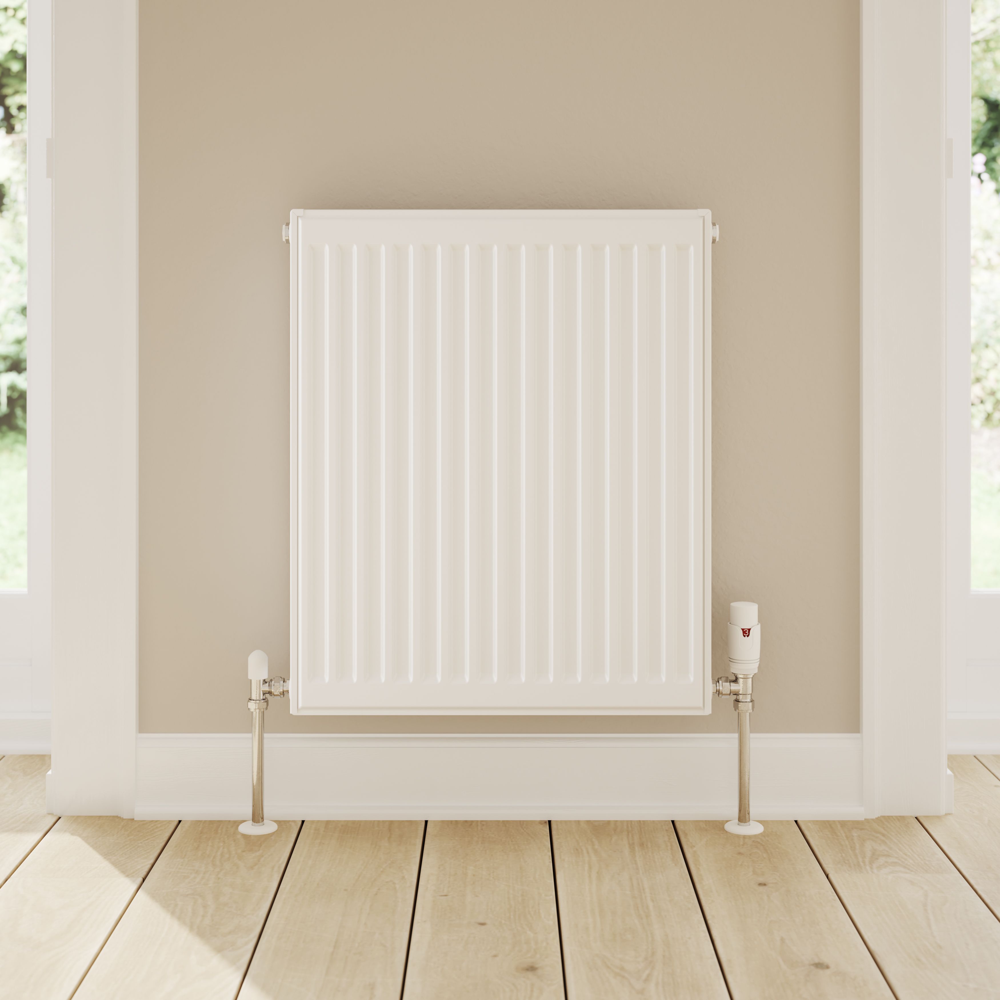 Flomasta White Type 11 Single Panel Radiator, (W)500mm x (H)600mm