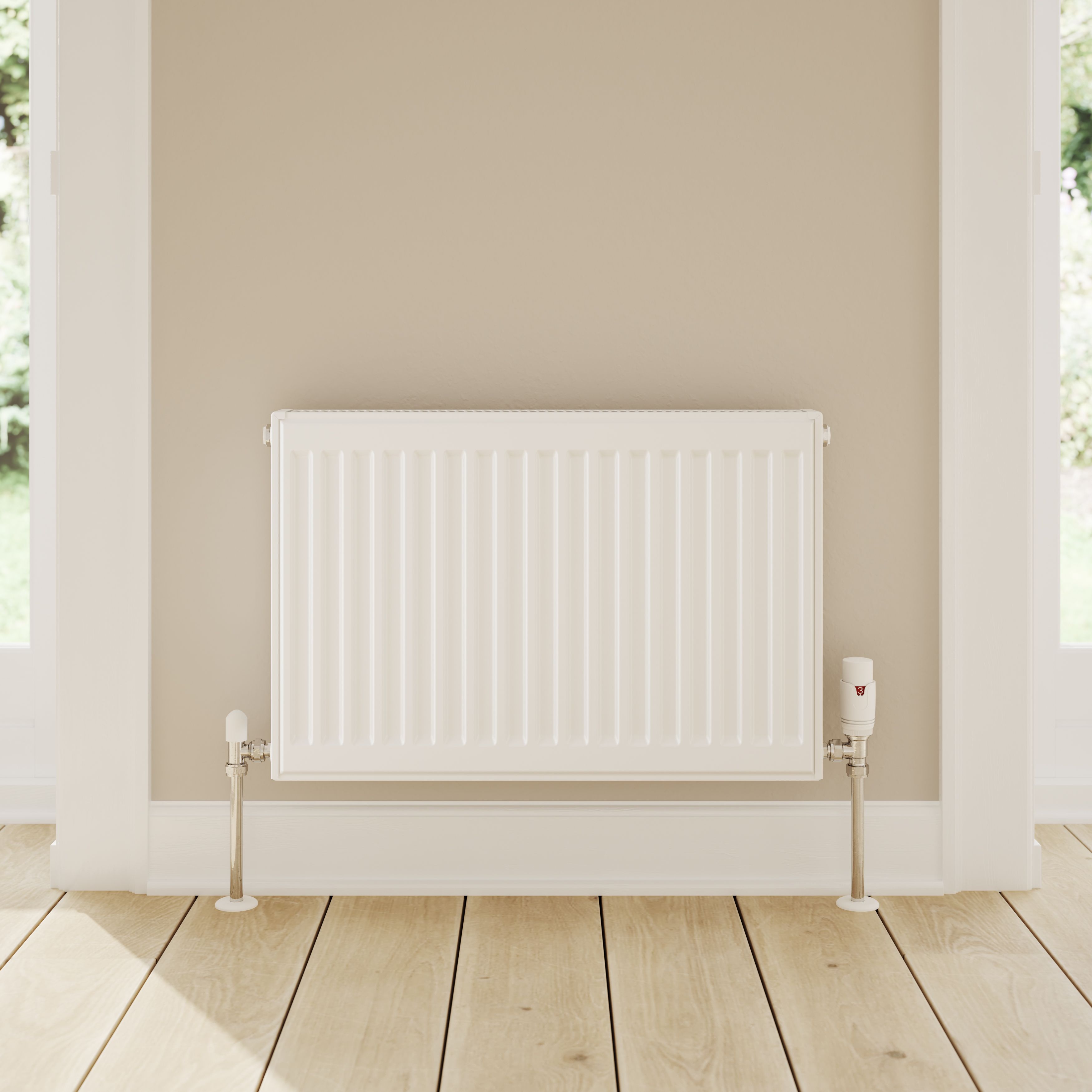 Flomasta White Type 11 Single Panel Radiator, (W)600mm x (H)400mm