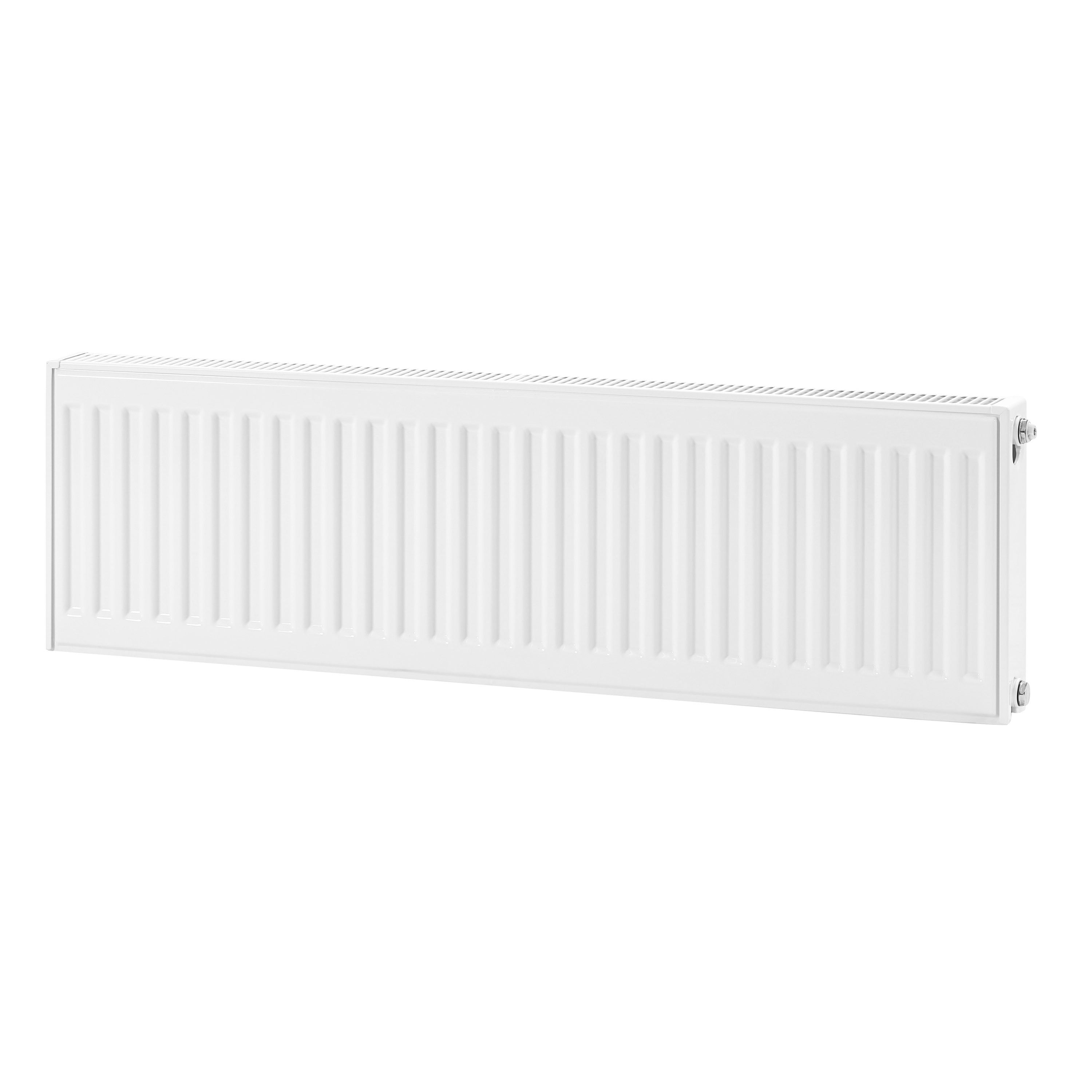 Flomasta White Type 21 Double Panel Radiator, (W)1200mm x (H)300mm