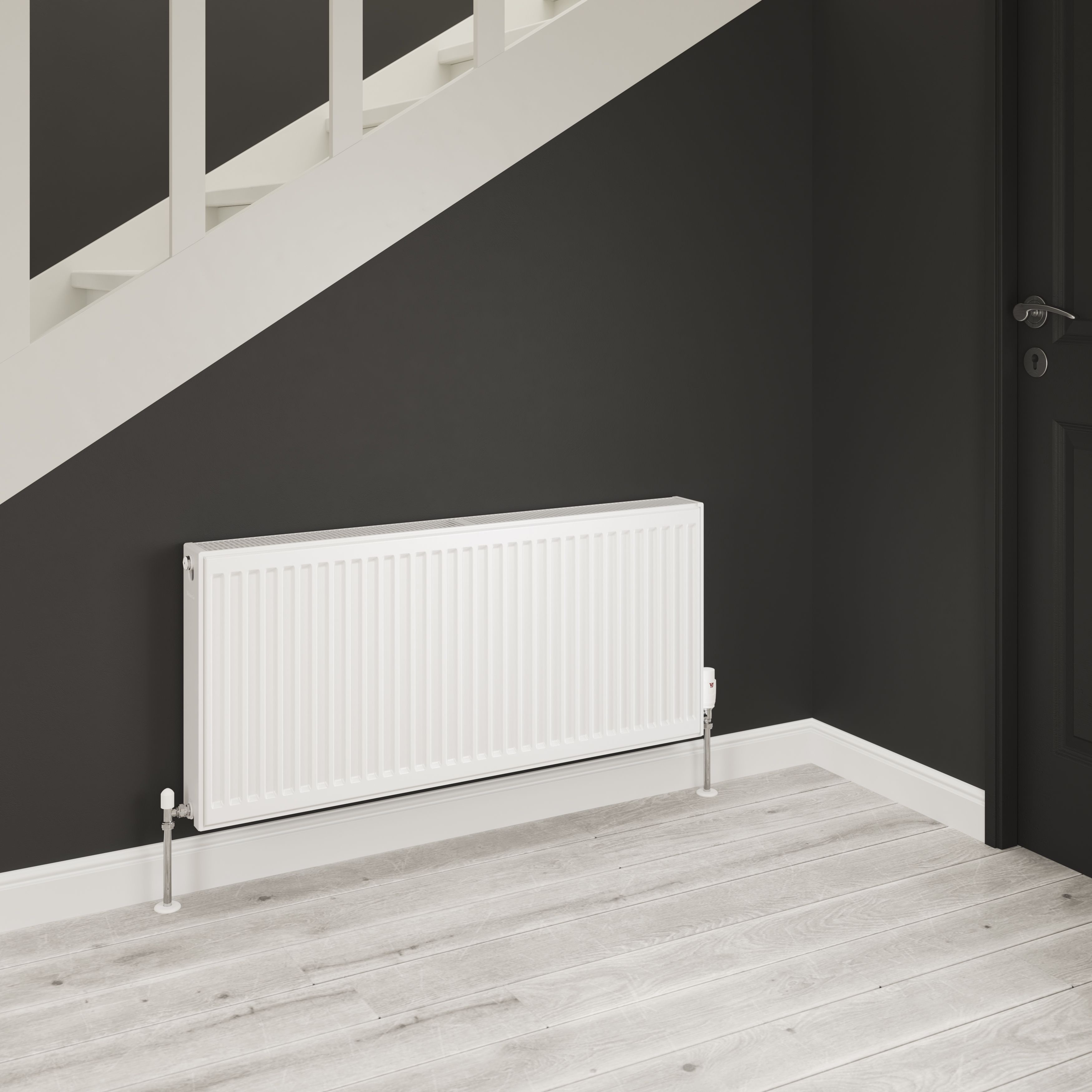 Flomasta White Type 22 Double Panel Radiator, (W)1100mm x (H)500mm