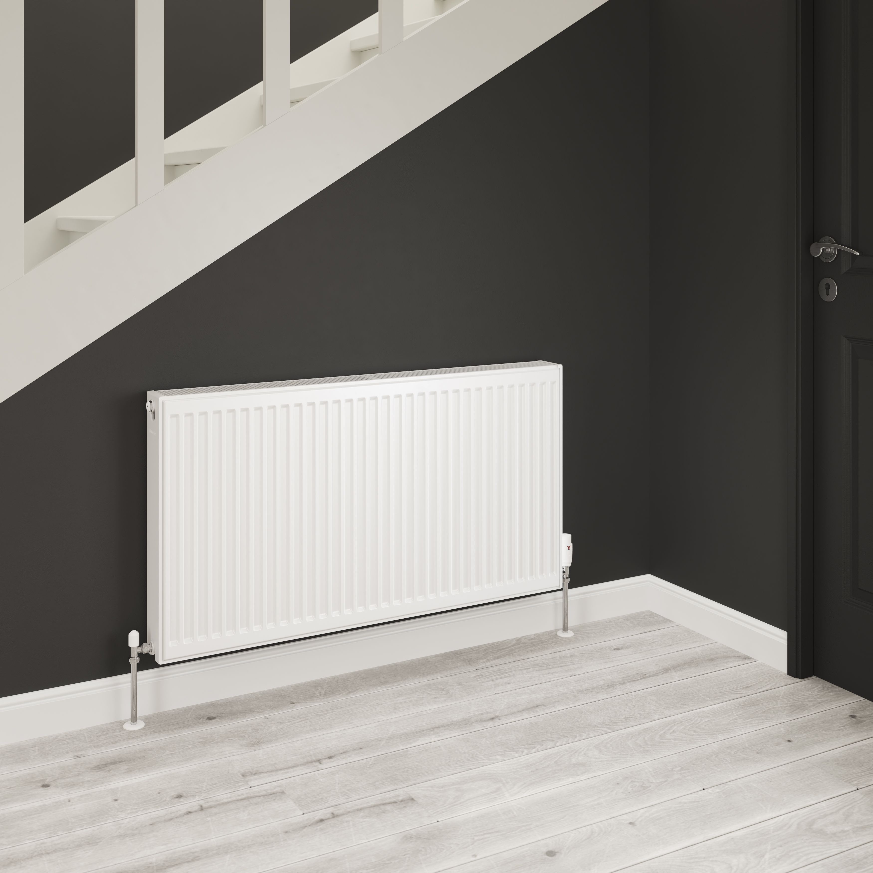 Flomasta White Type 22 Double Panel Radiator, (W)1100mm x (H)600mm