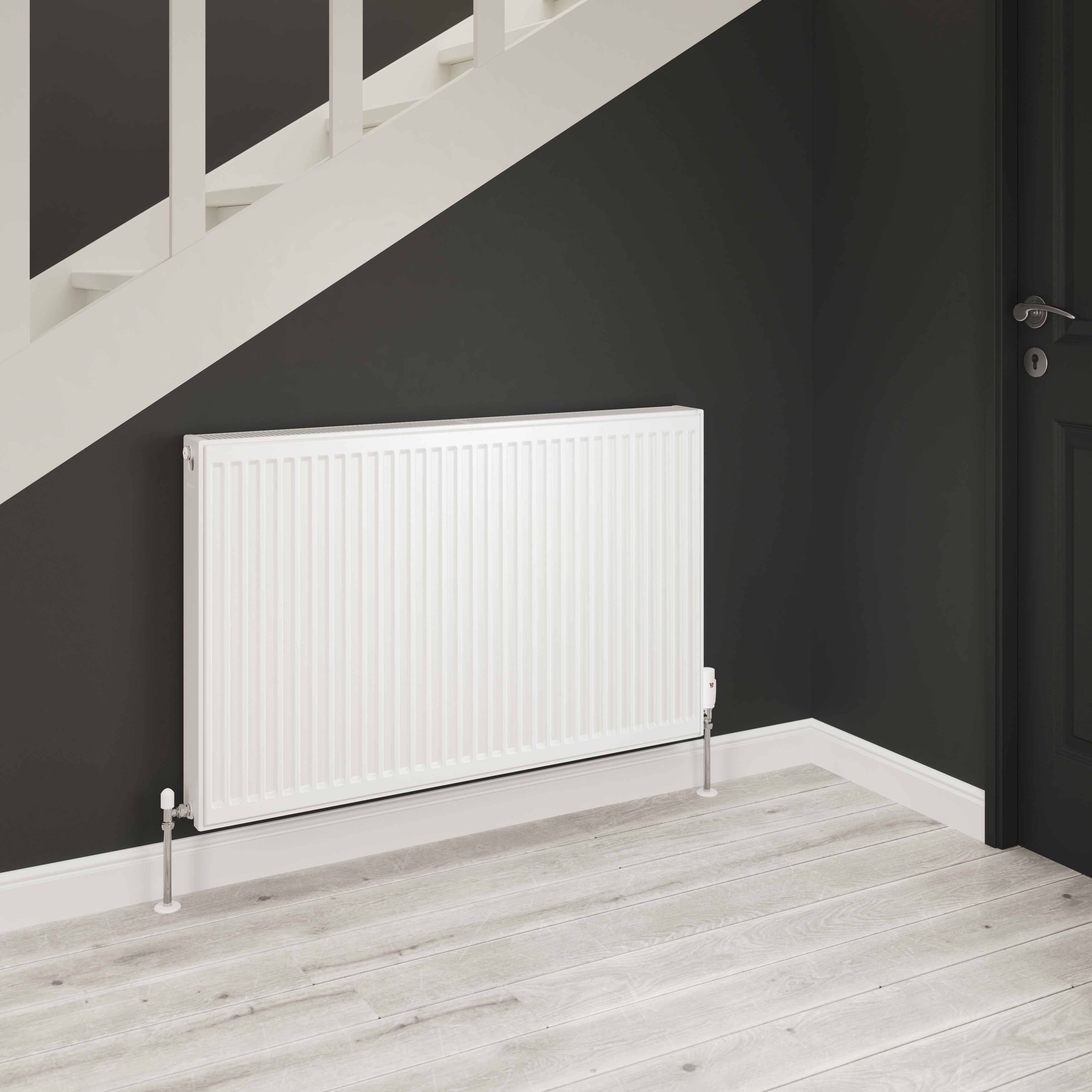 Flomasta White Type 22 Double Panel Radiator, (W)1100mm x (H)700mm