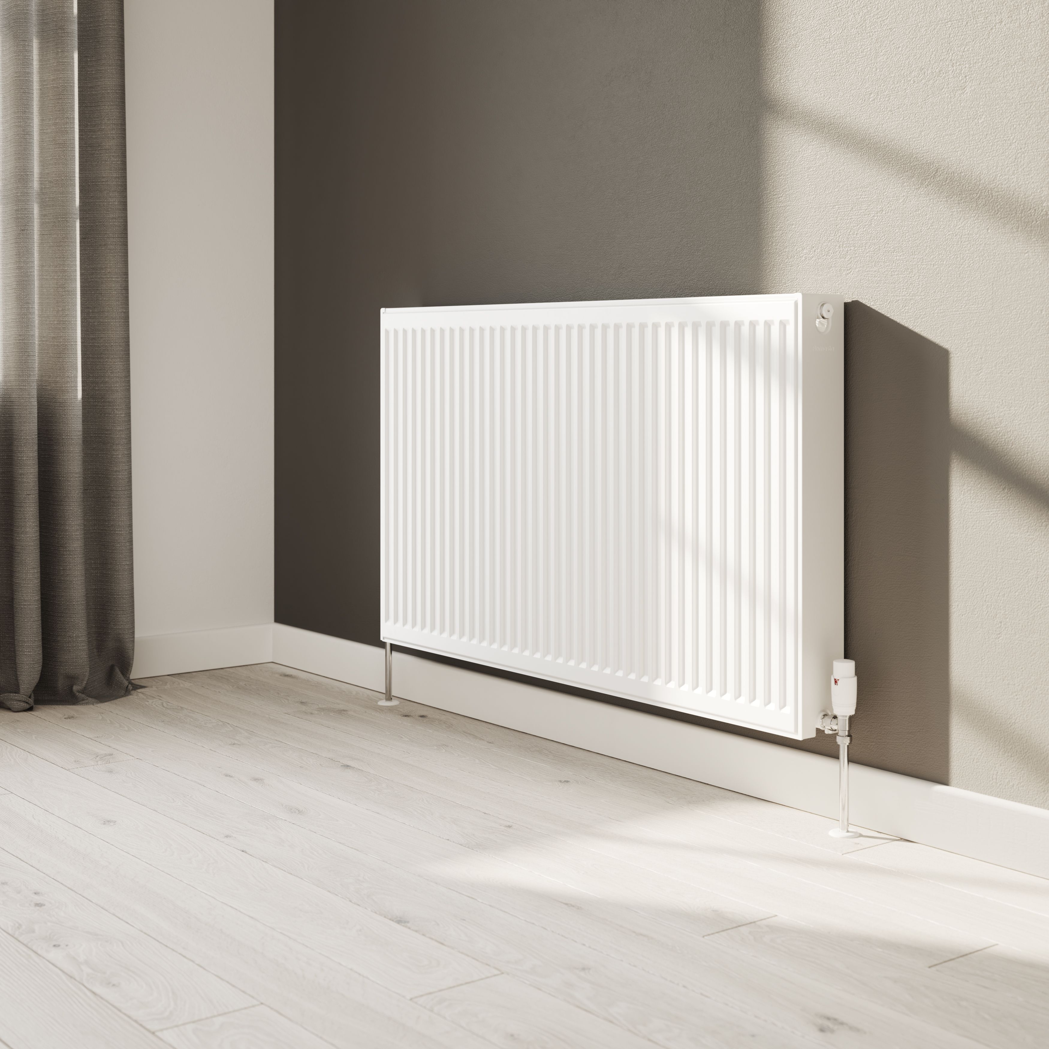 Flomasta White Type 22 Double Panel Radiator, (W)1200mm x (H)700mm