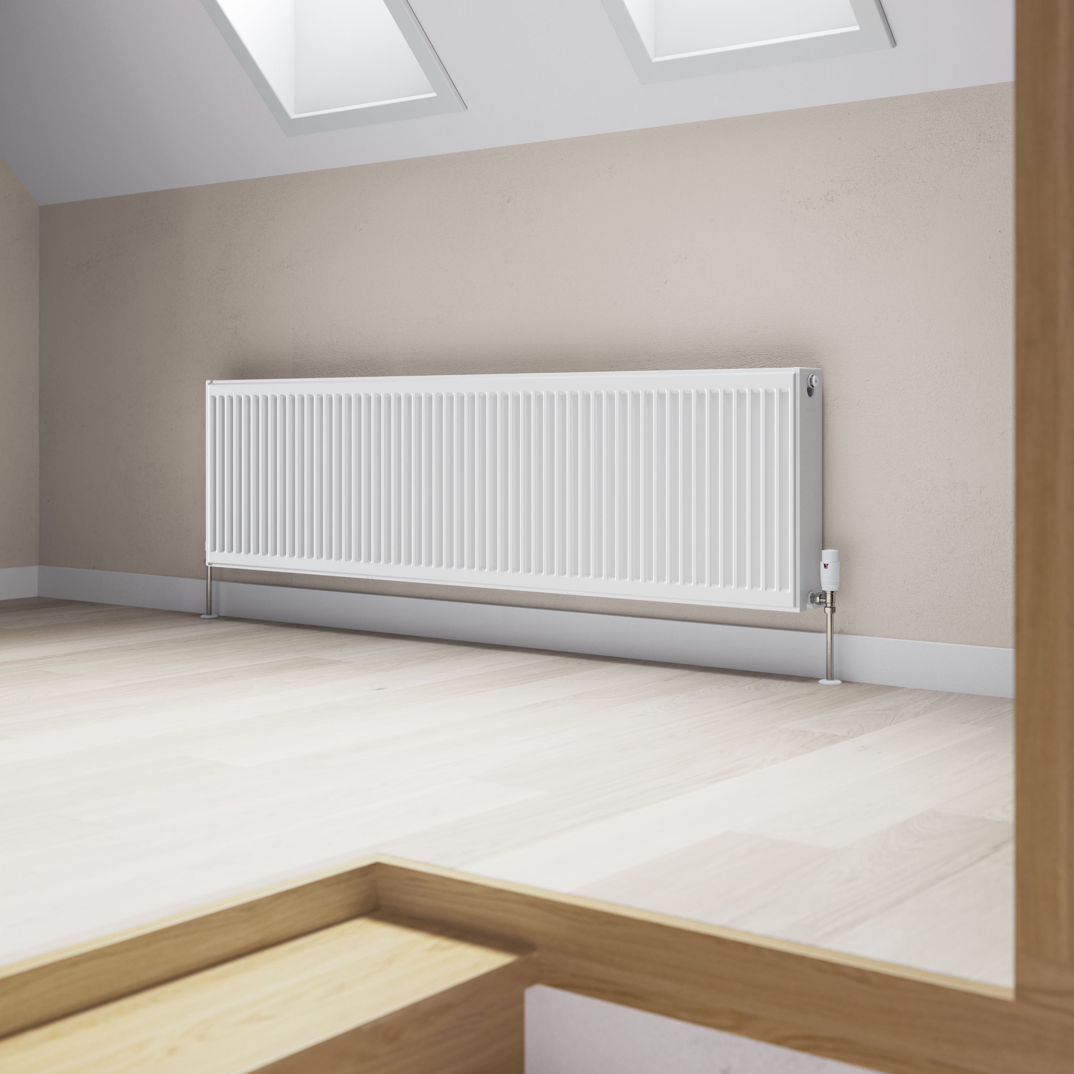 Flomasta White Type 22 Double Panel Radiator, (W)1800mm x (H)500mm