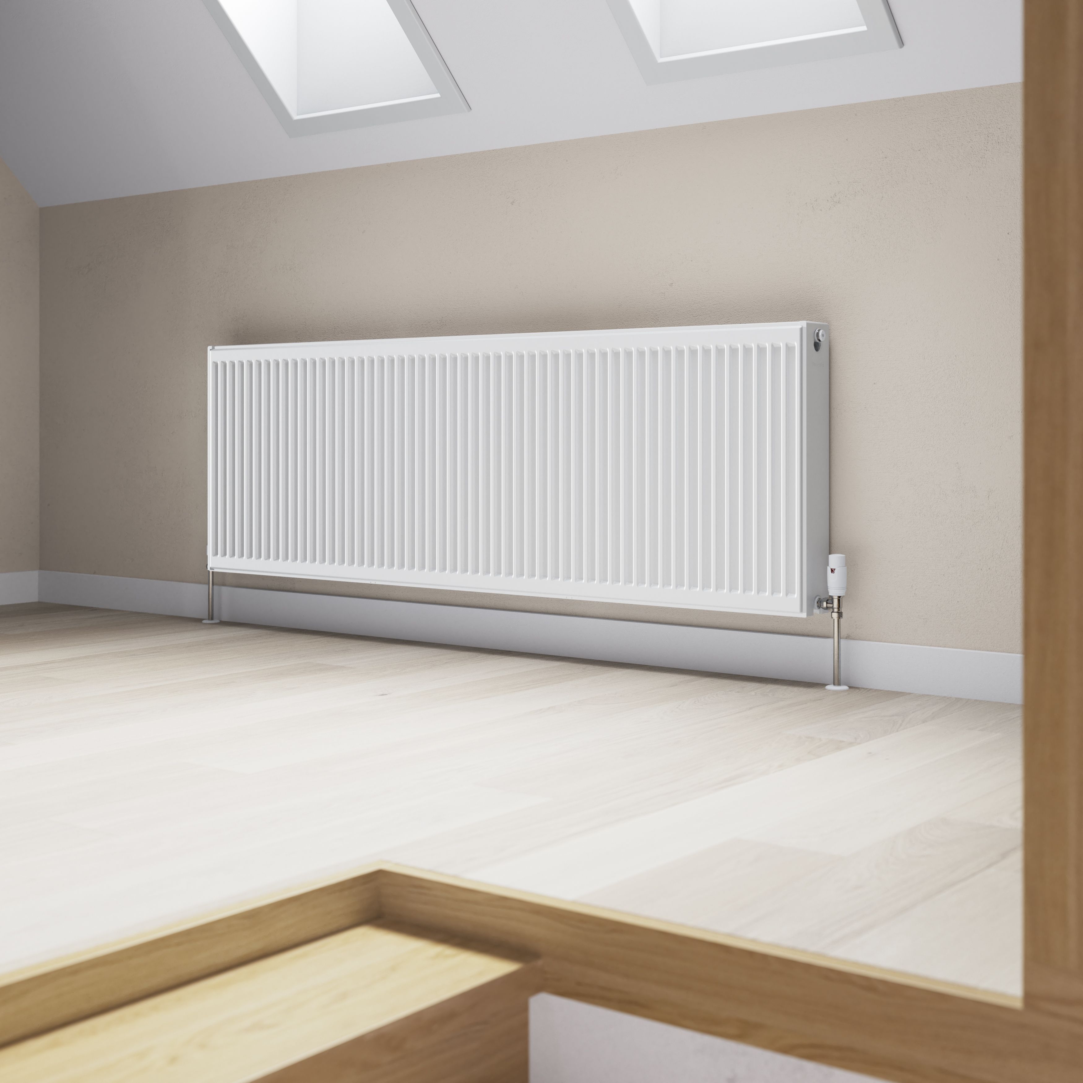 Flomasta White Type 22 Double Panel Radiator, (W)1800mm x (H)600mm