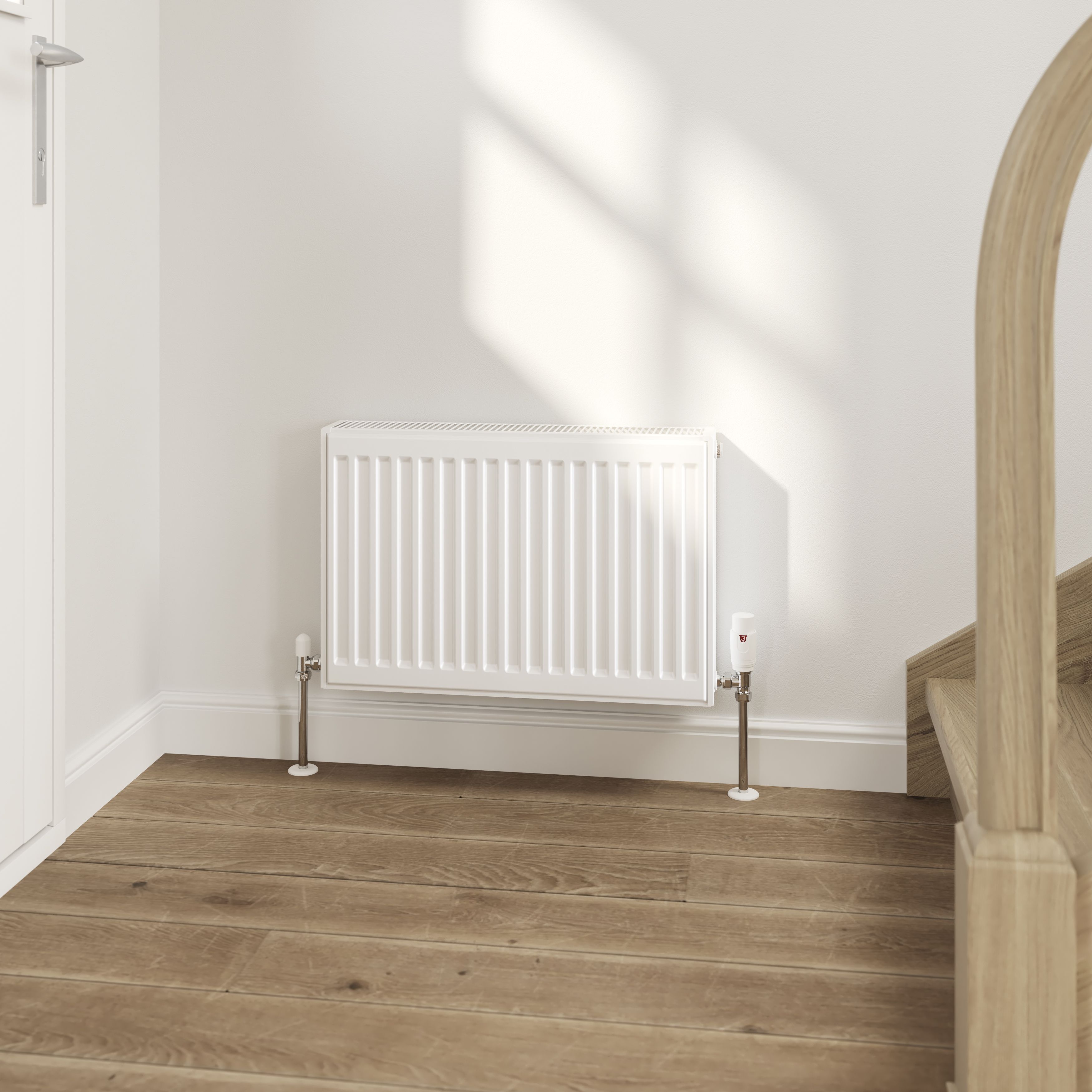 Flomasta White Type 22 Double Panel Radiator, (W)600mm x (H)400mm