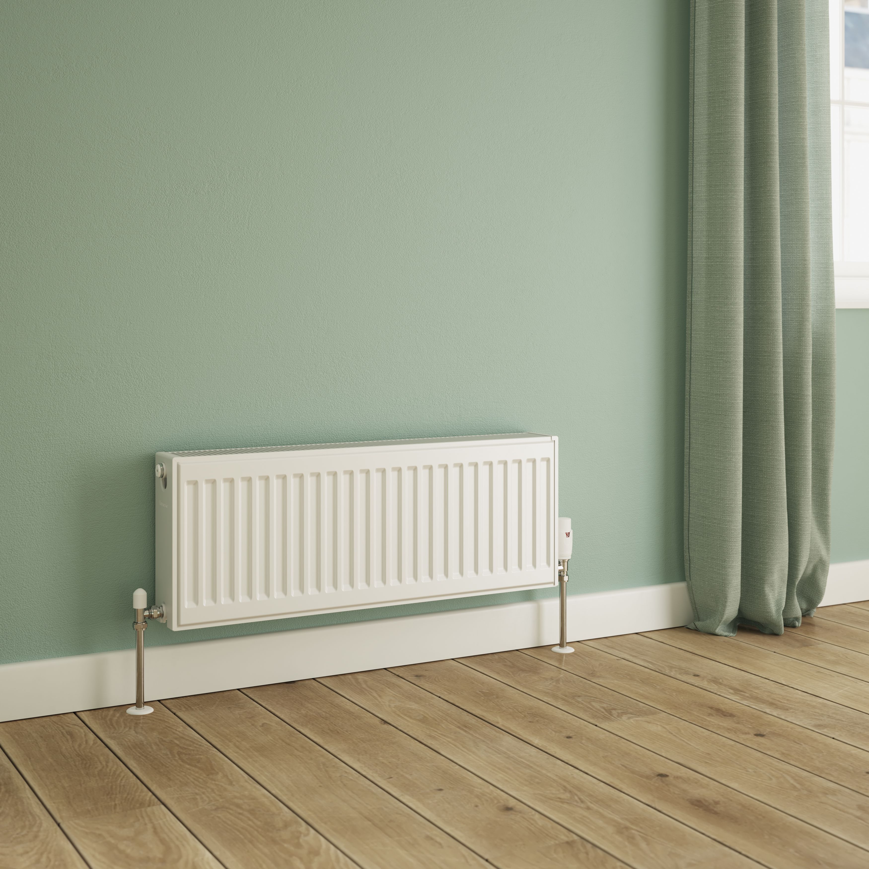 Flomasta White Type 22 Double Panel Radiator, (W)800mm x (H)300mm